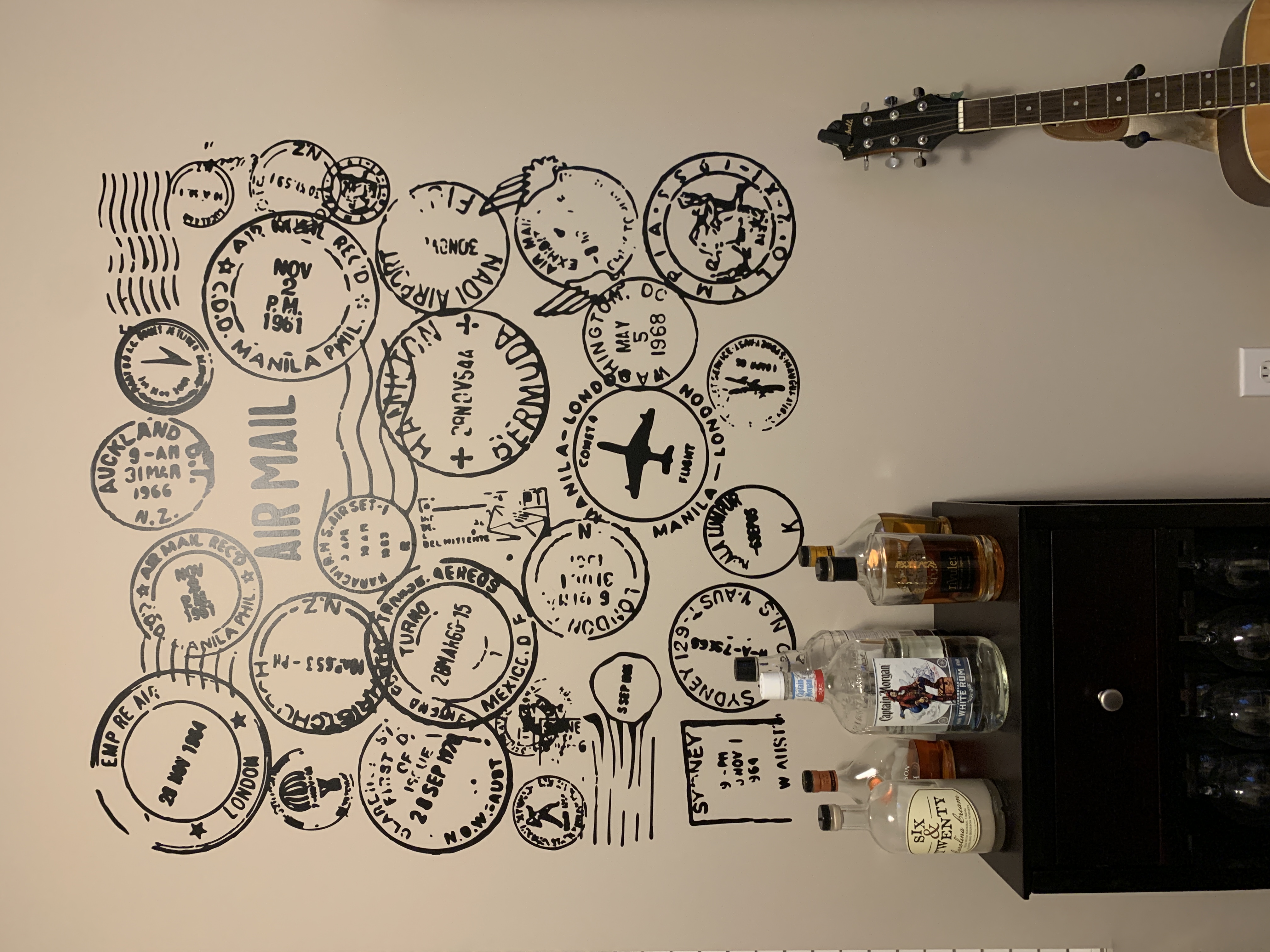 Wandtattoo Reisepass Stempel - TenStickers