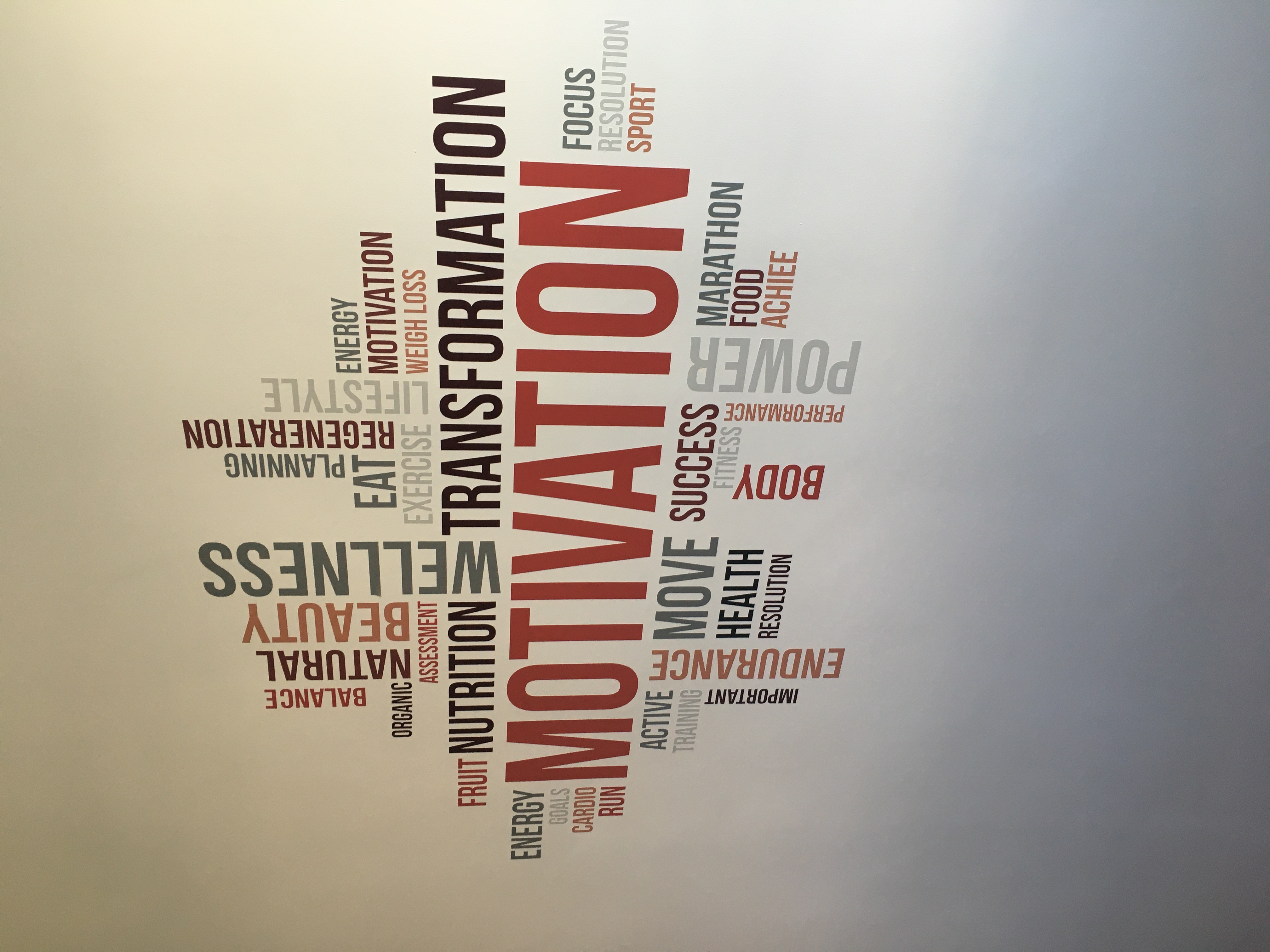 Motivational Messages Gym Wall Decal - TenStickers