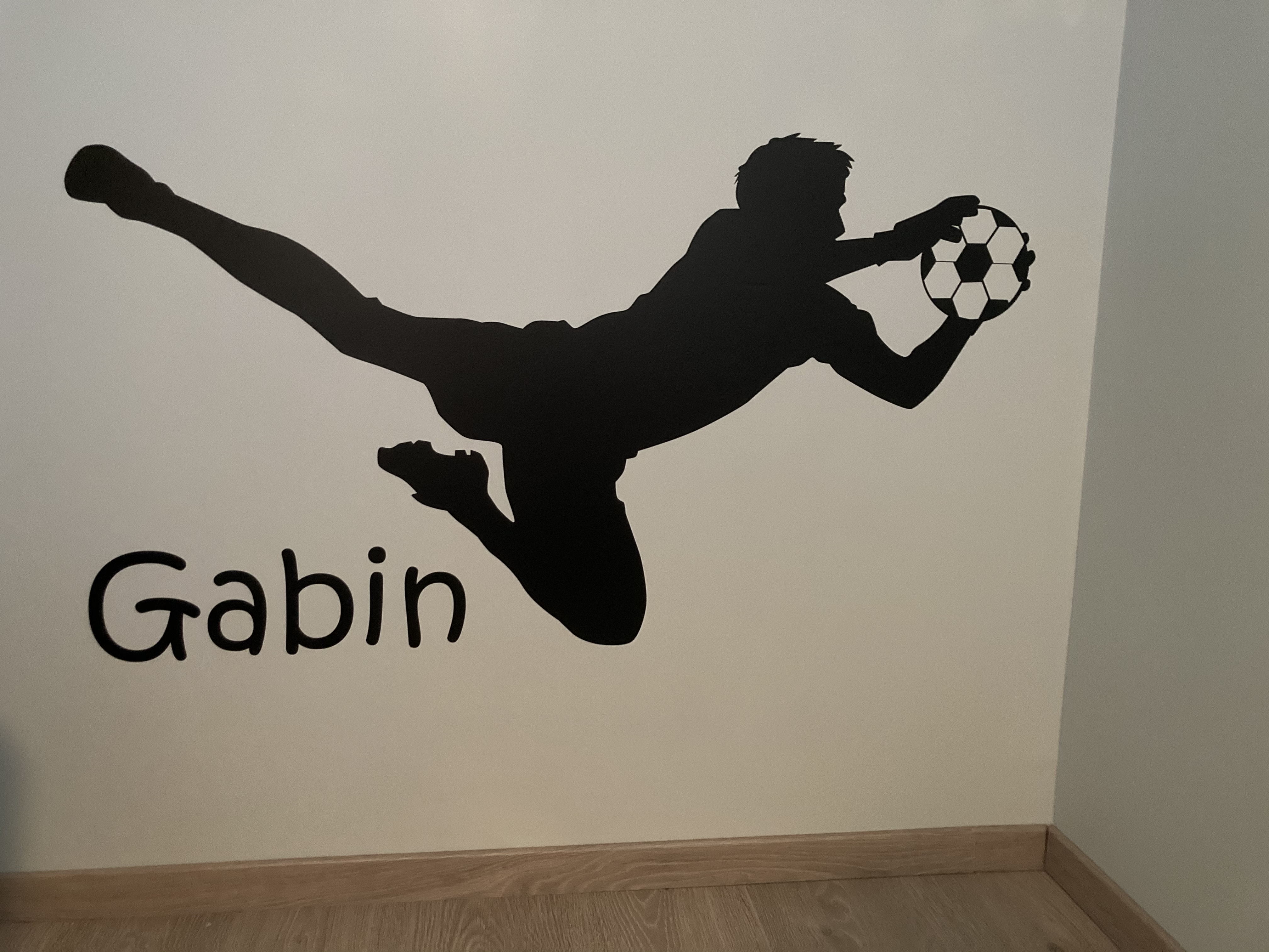 Customisable Goalie Football Sticker - TenStickers