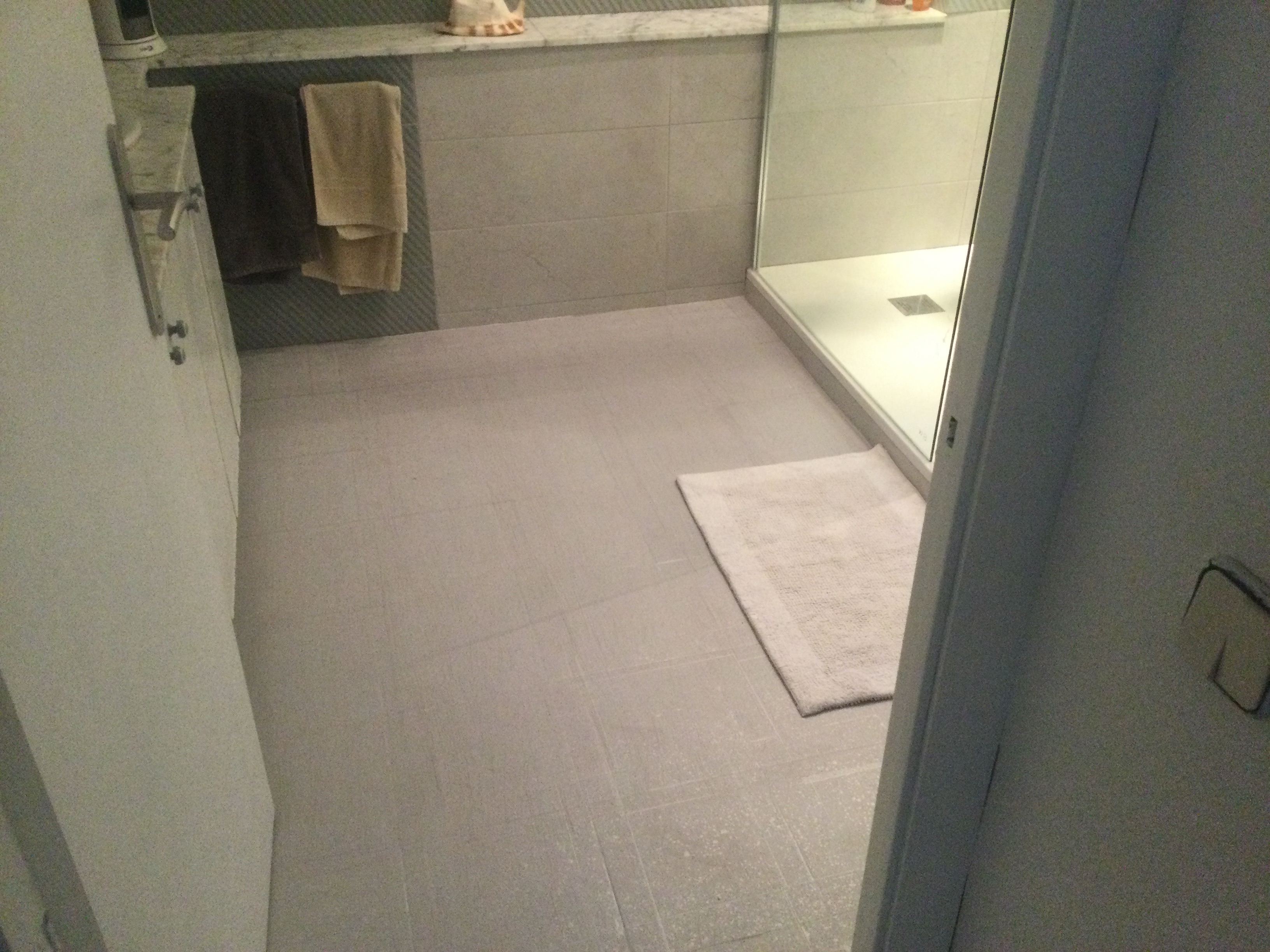 Grey Tones Square Tiles Border Sticker - TenStickers