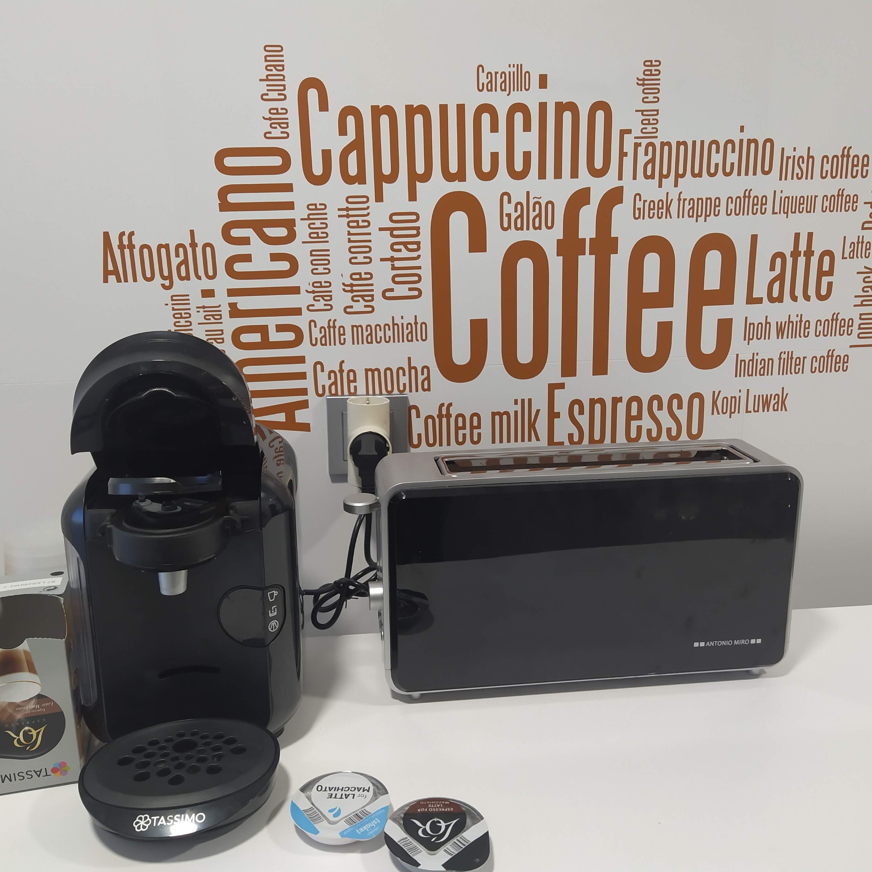 Kafe konsepti duvar sticker - TenStickers