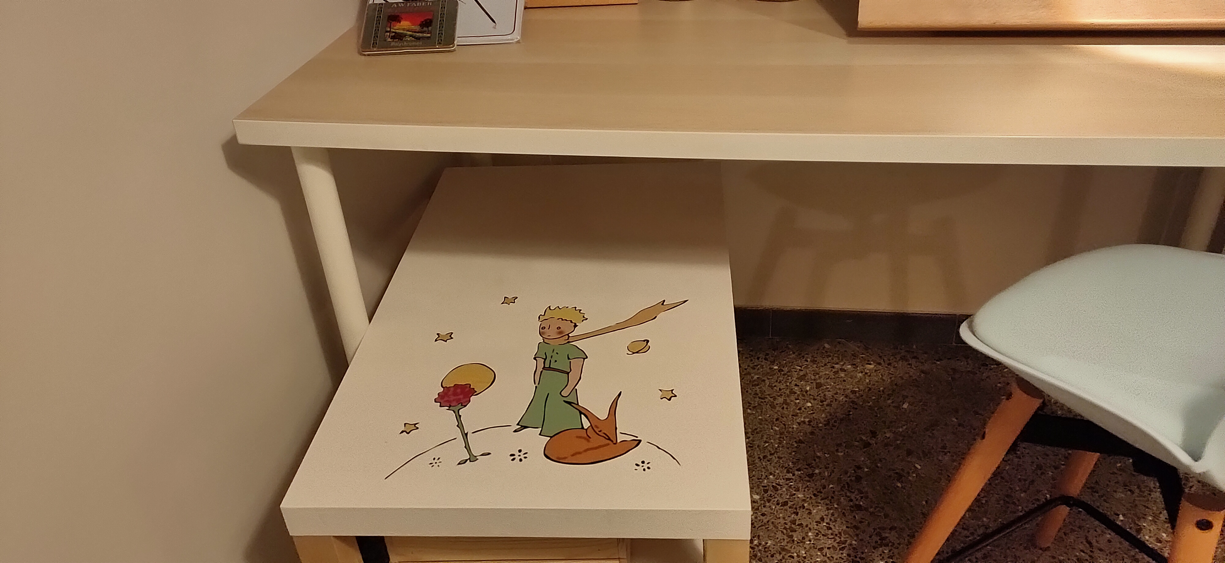 Naljepnica zida malog princa i ruža - TenStickers