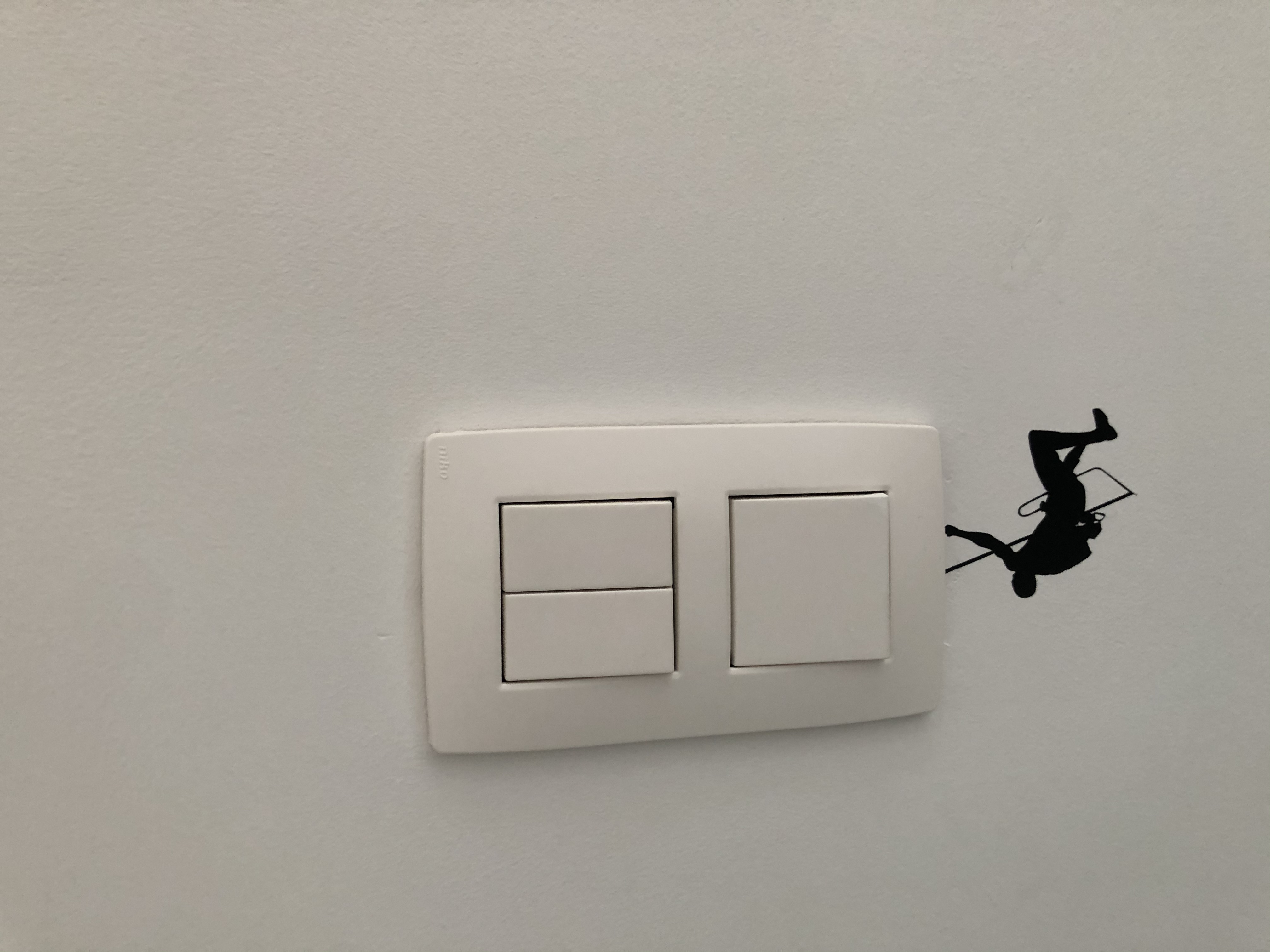 Black cat light switch cover decal - TenStickers