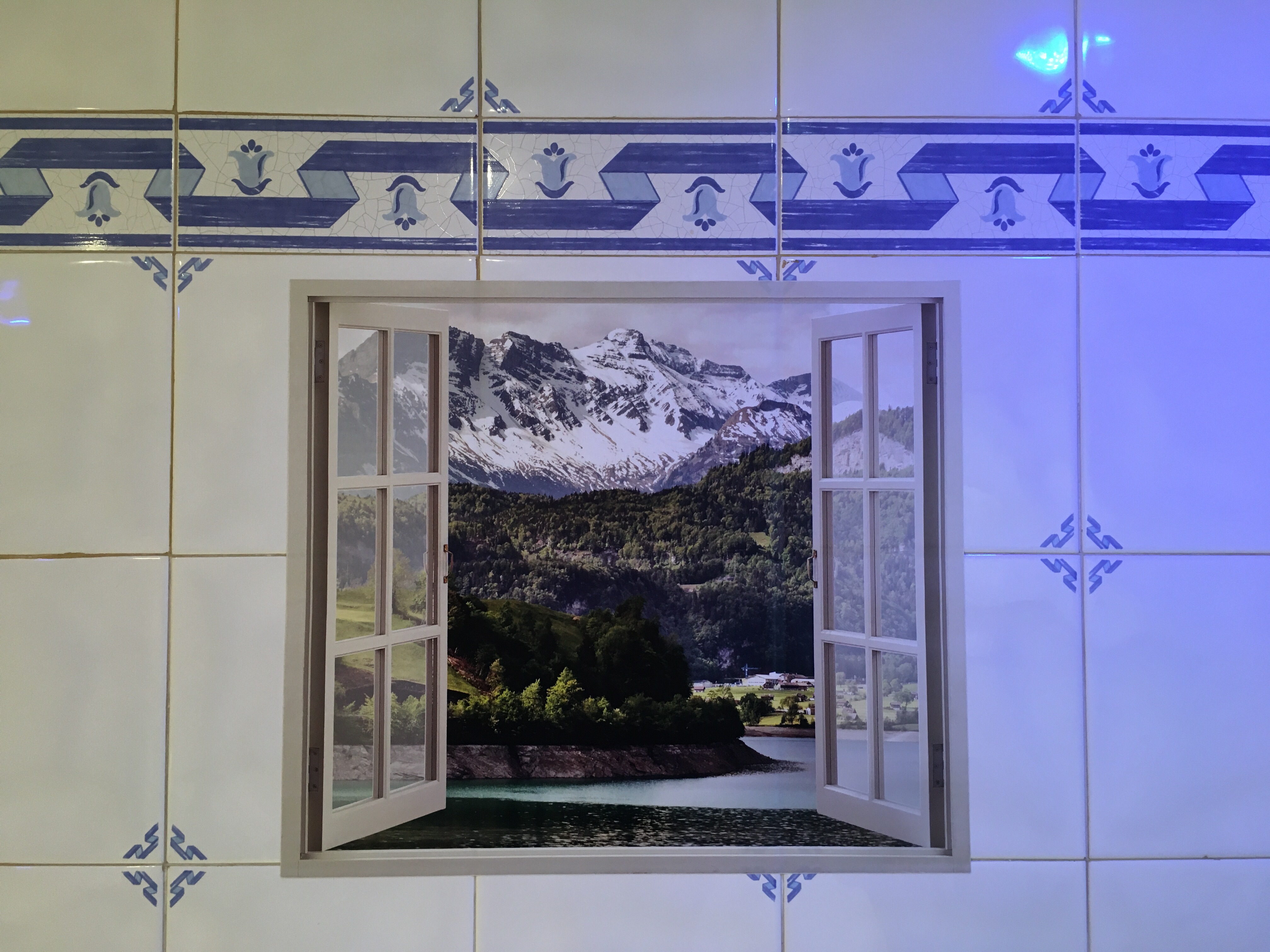 Personalised photo window view design 3d wall sticker - TenStickers