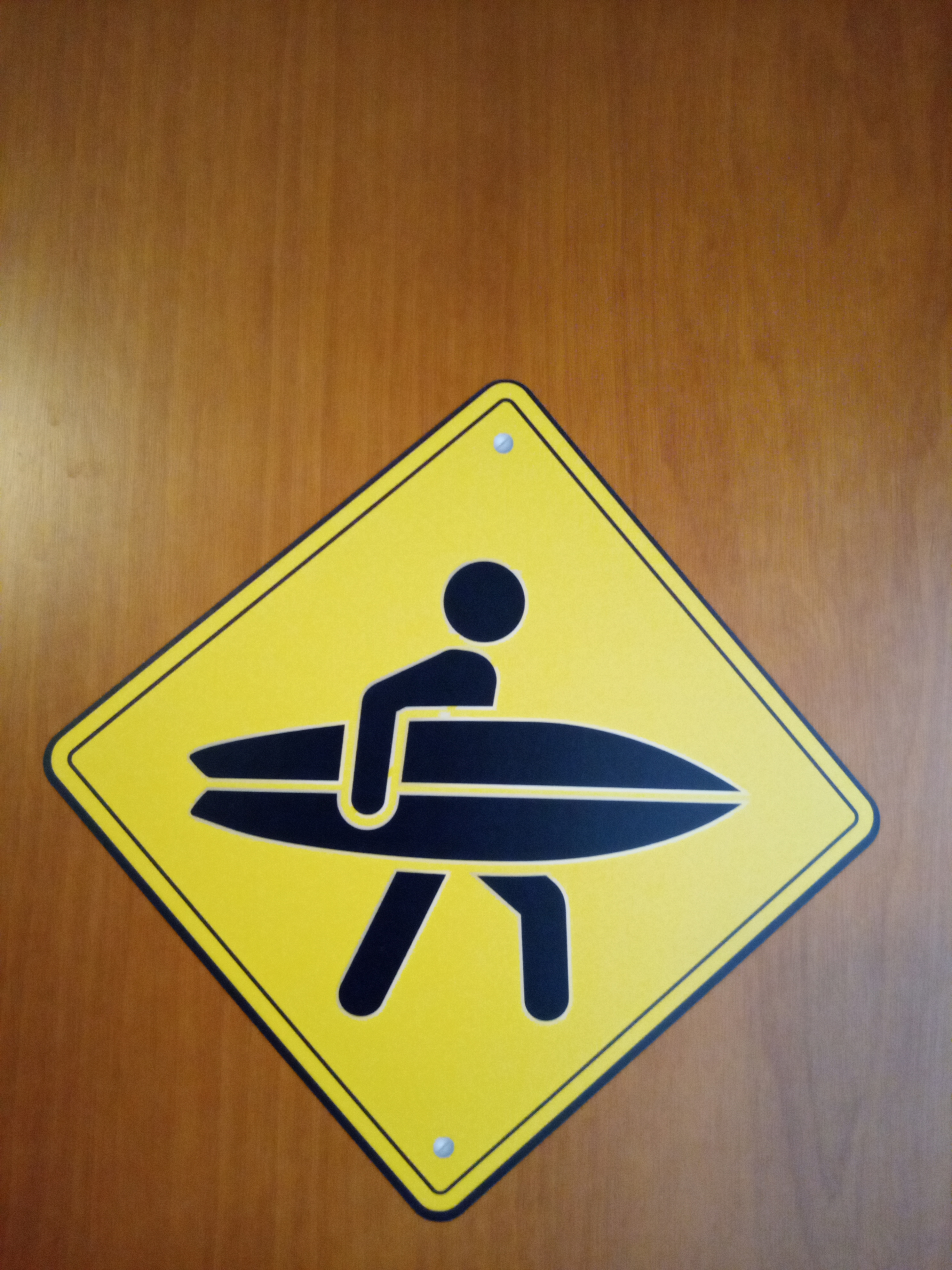 Surfer Sign Wall Sticker - TenStickers
