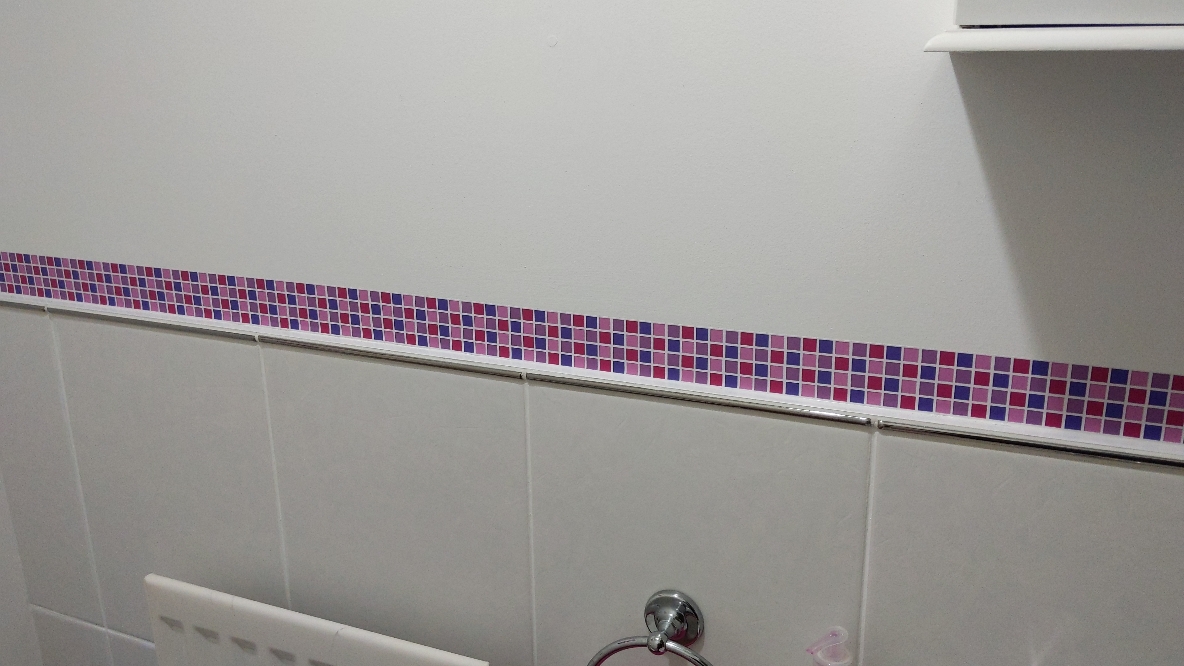 Violet Tones Tile Border Sticker - TenStickers