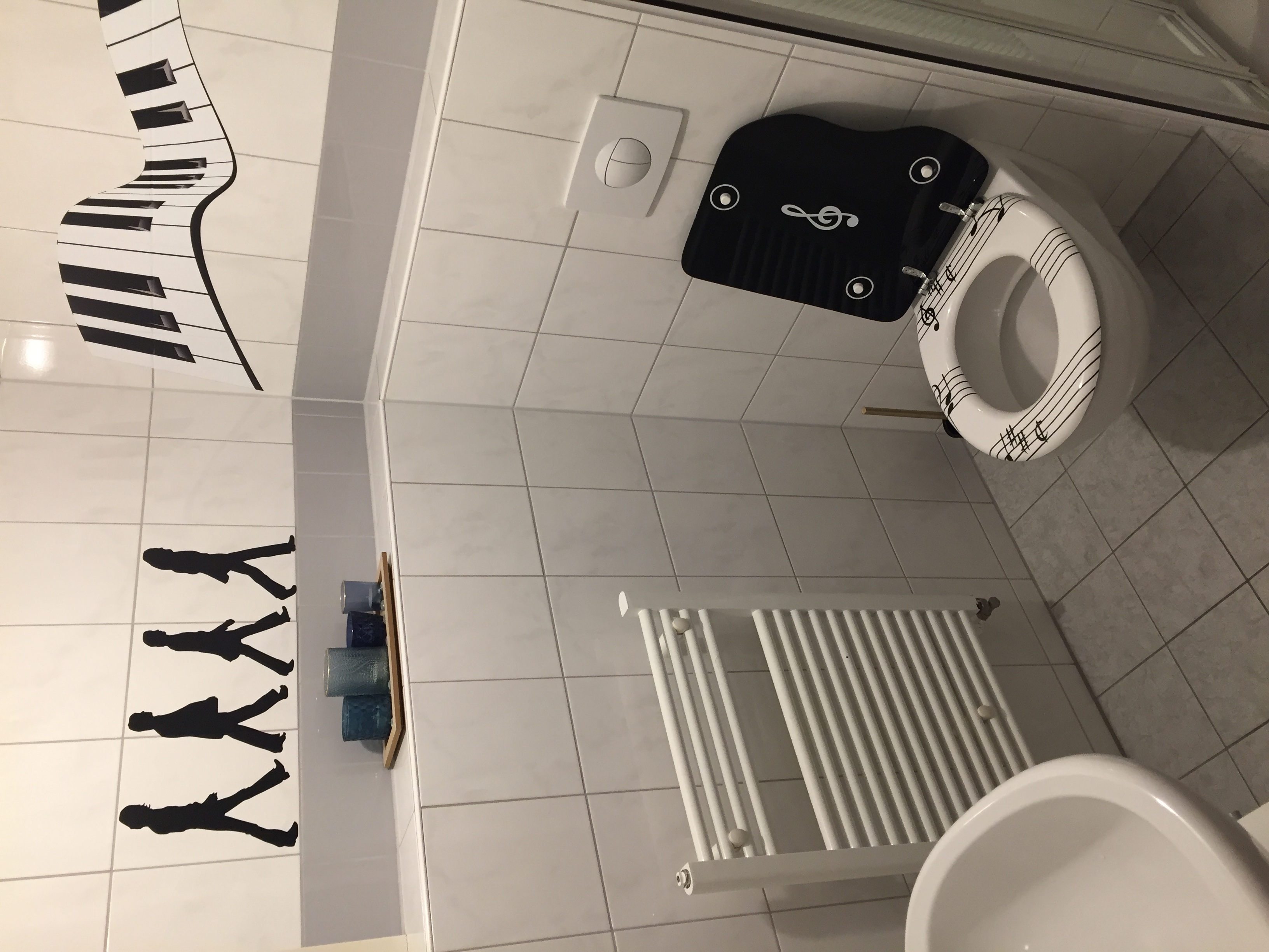 Keyboard instrumental music wall sticker - TenStickers