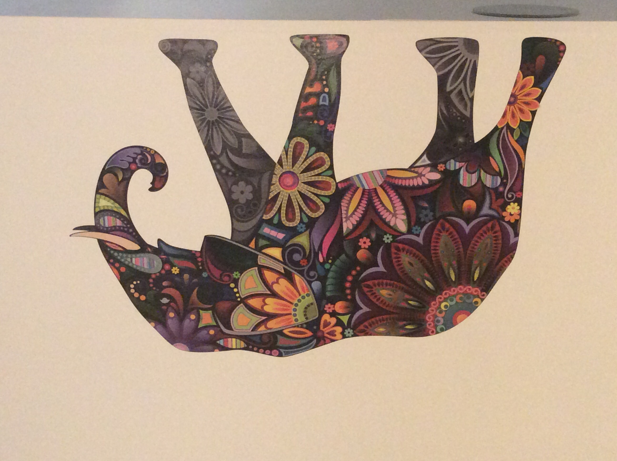 Bunter Elefant Sticker - TenStickers