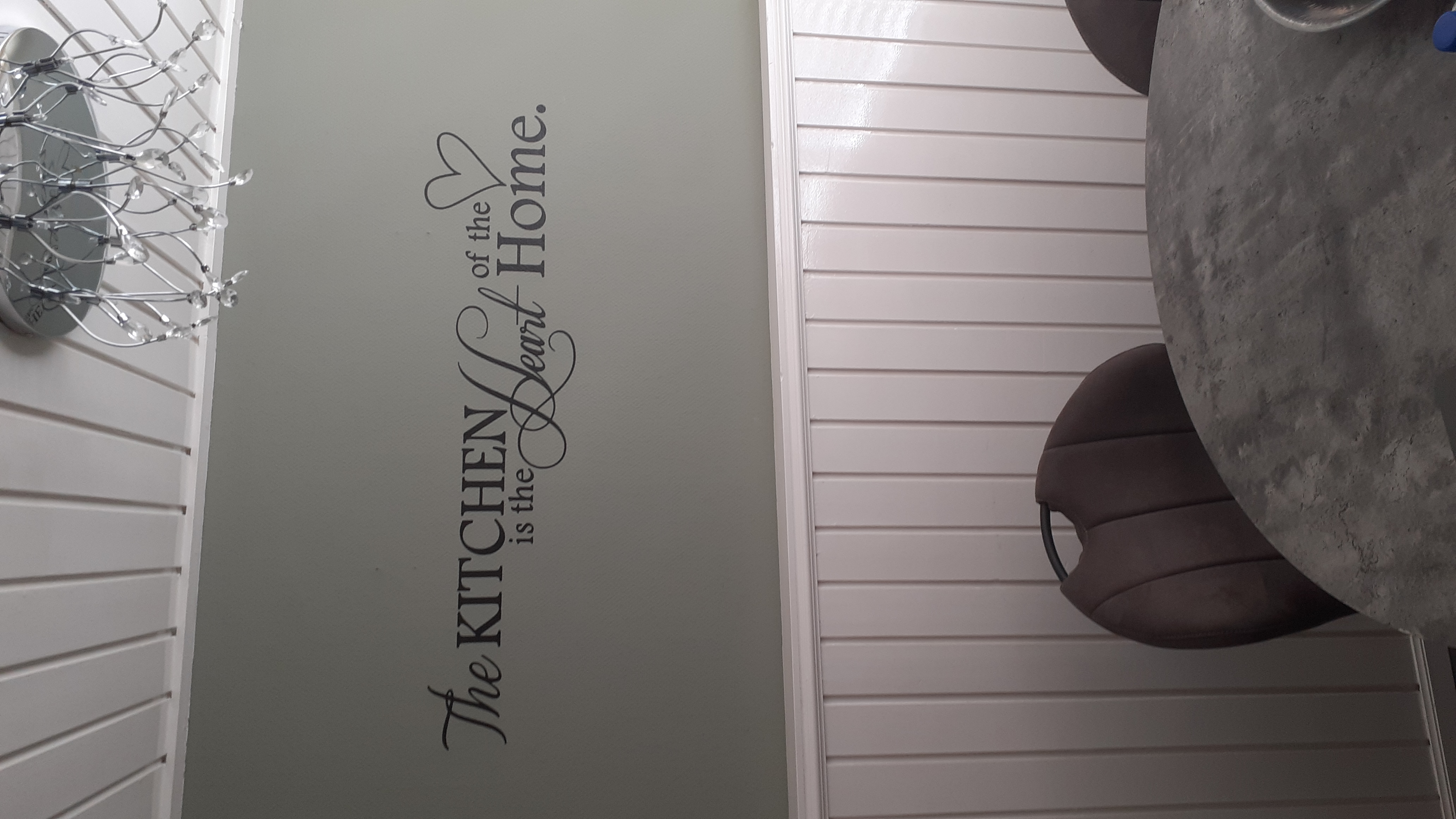 Muursticker keuken tekst kitchen heart of the home - TenStickers