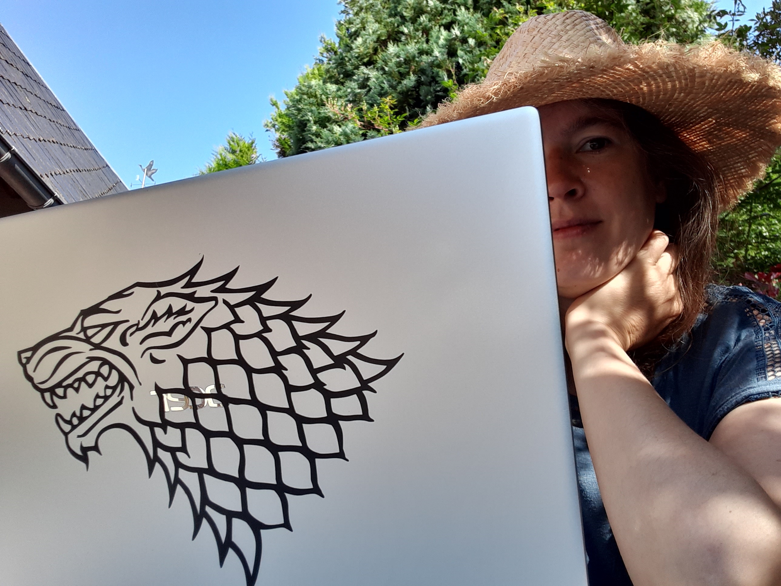 Laptop sticker egel - TenStickers