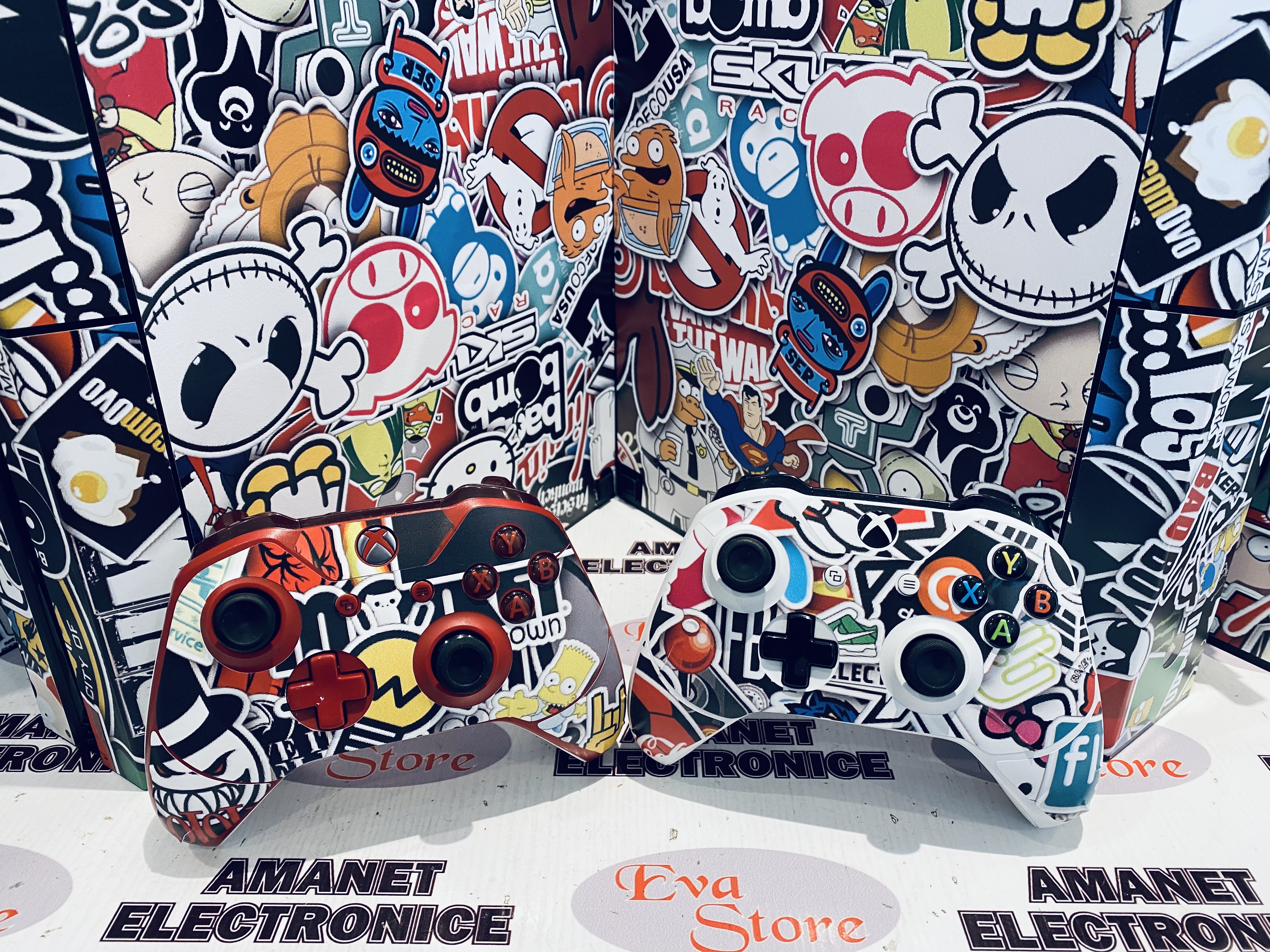 Graffiti gamers sticker bomb xbox sticker - TenStickers