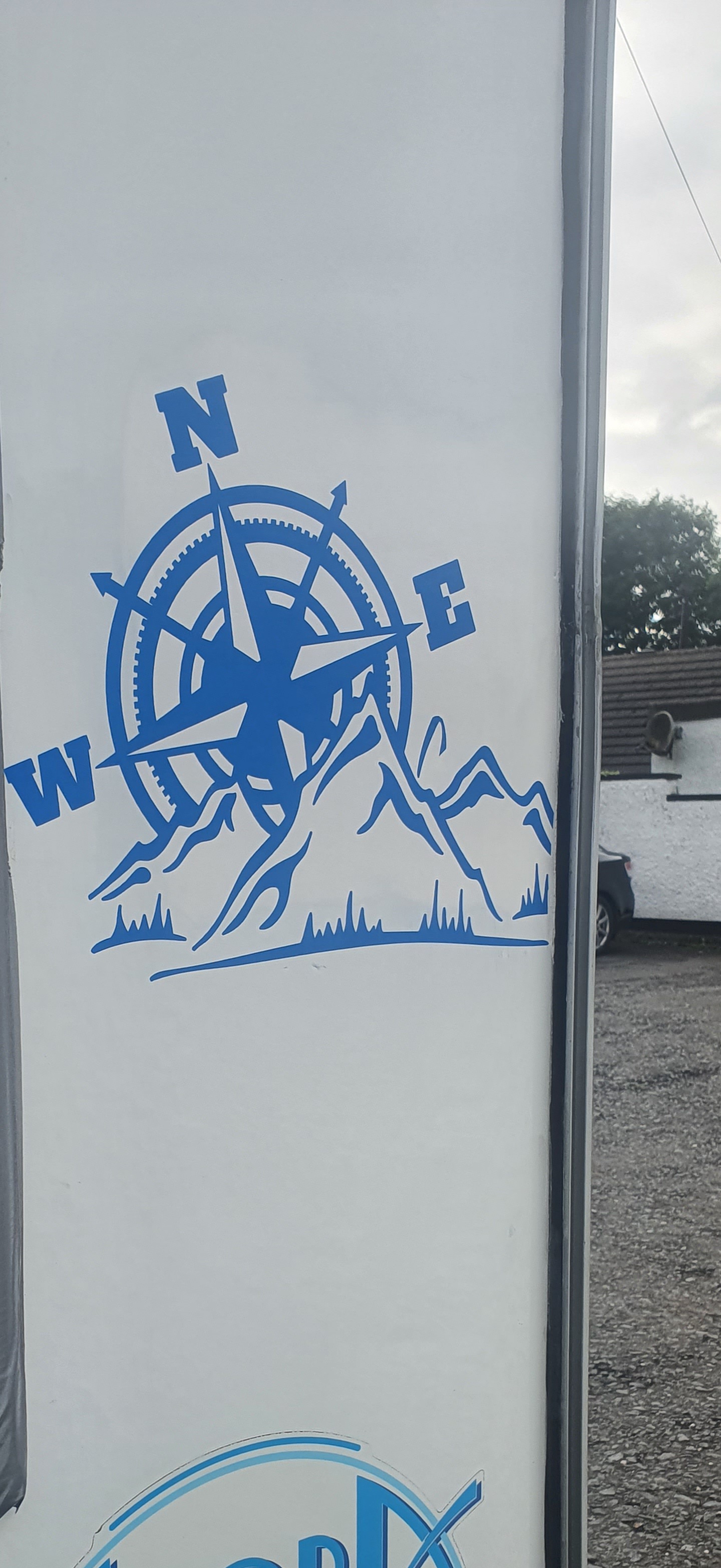 adventure compass campervan decal