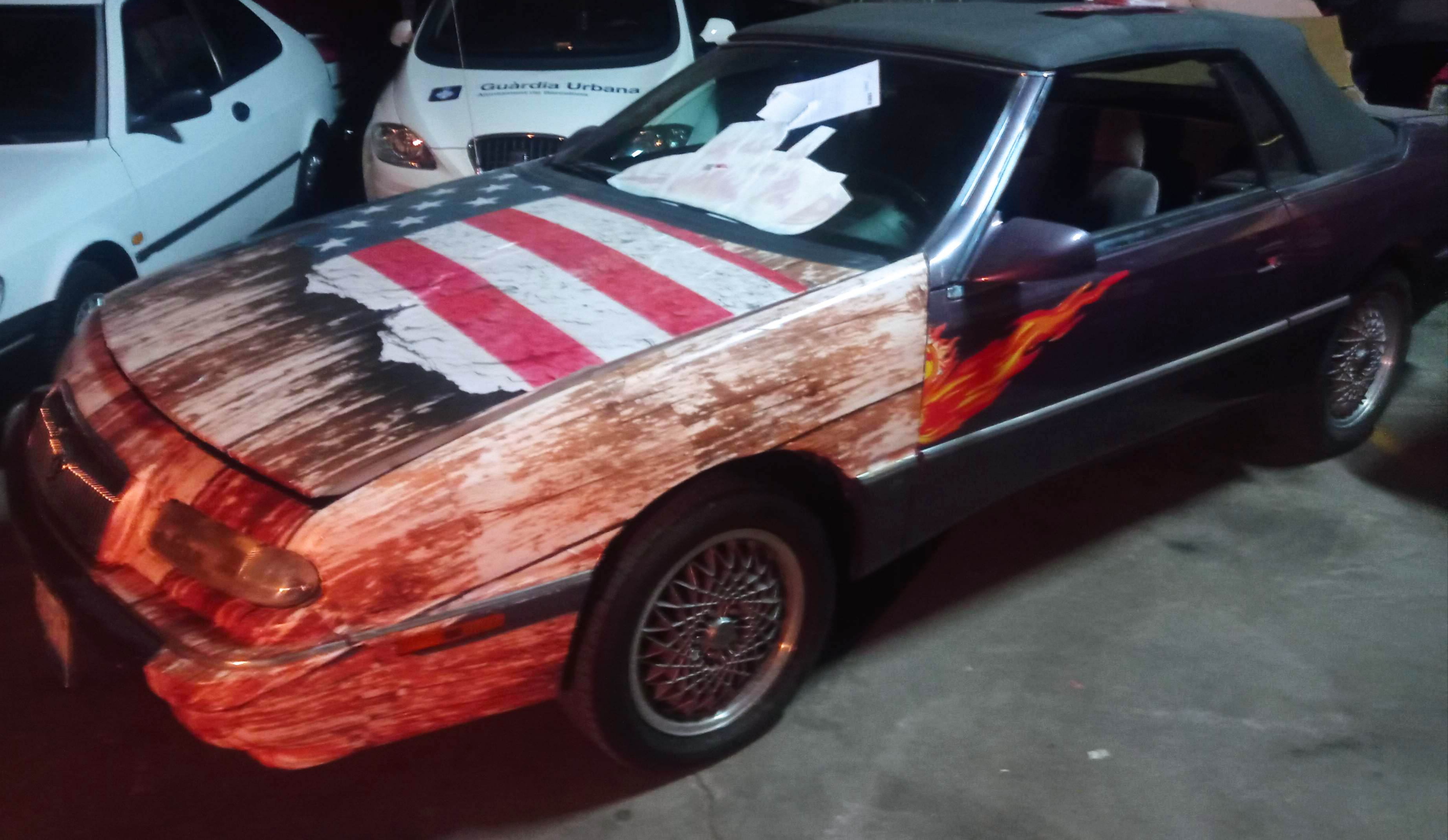 Fire flame effect car sticker - TenStickers