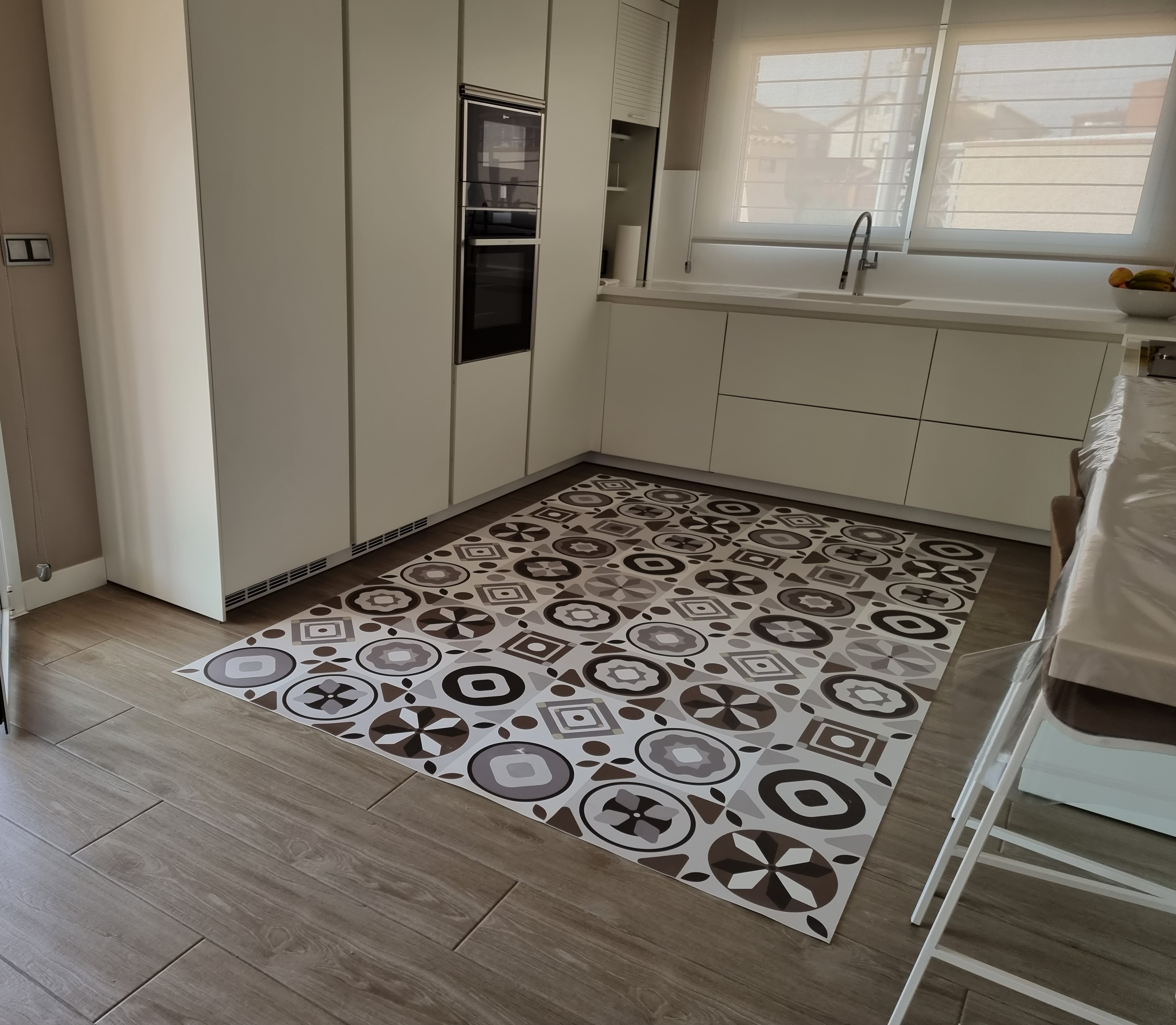 Kitchen tile vinyl rug - TenStickers