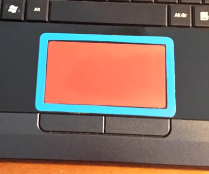Anpassbare Farbe Touchpad Laptop Sticker - TenStickers