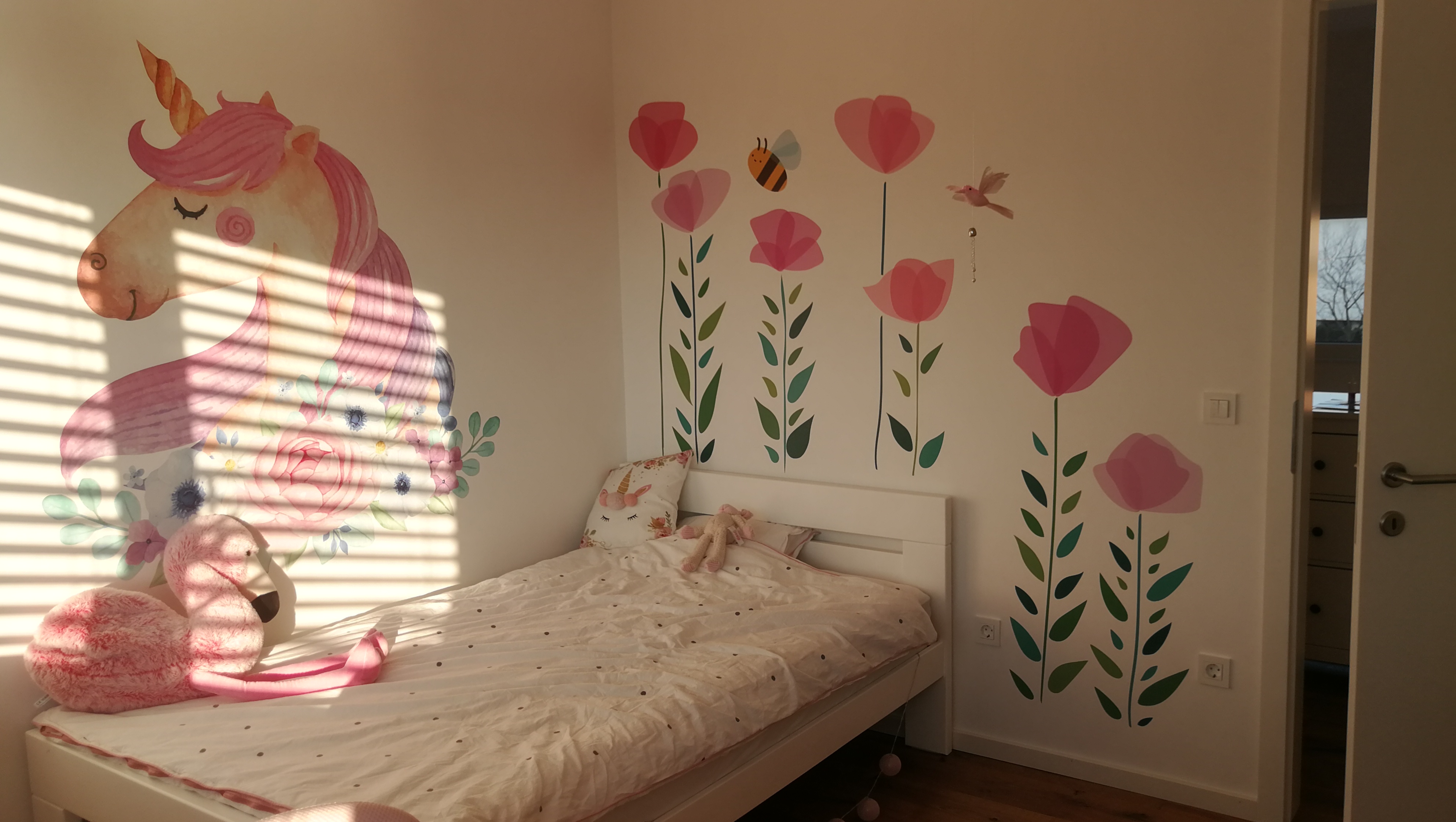 Flowers and Insects Kids Wall Mural - TenStickers