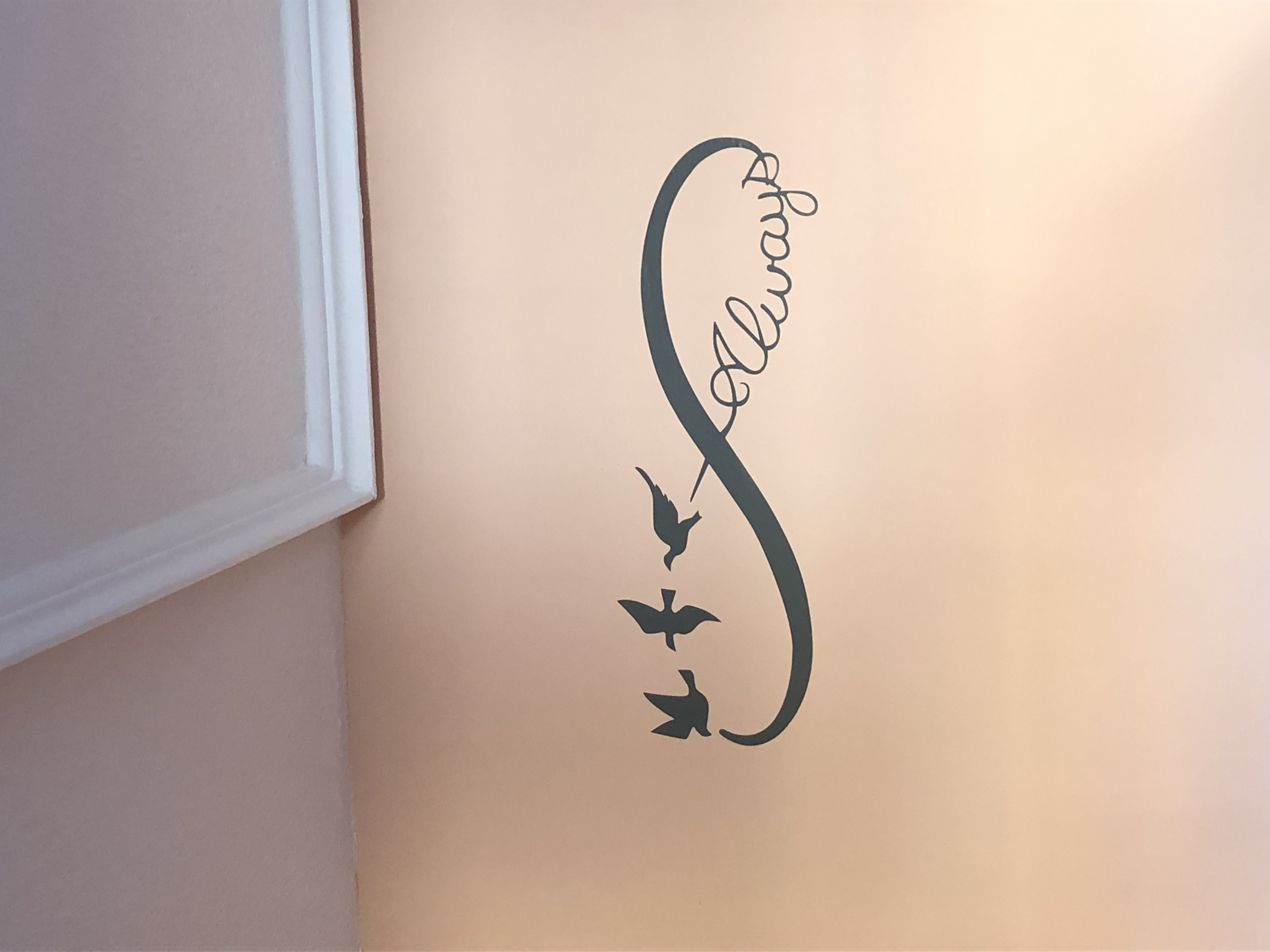 Floral Personalised Name Sticker - TenStickers