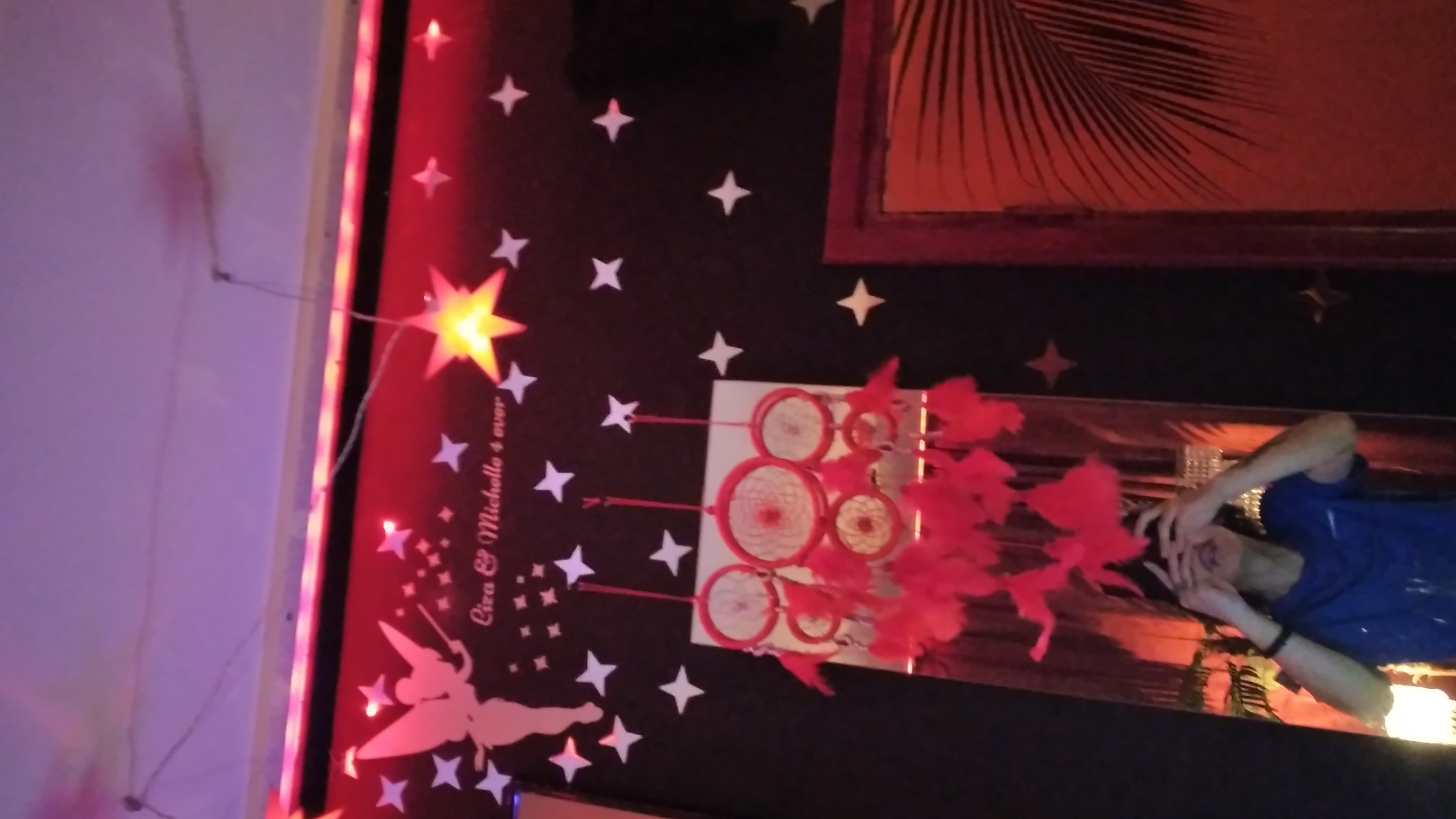 Custom tinker bell silhouette fairy wall sticker - TenStickers