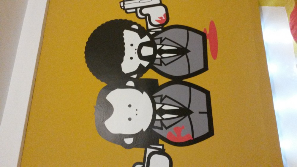 Sticker personnages Pulp Fiction - TenStickers