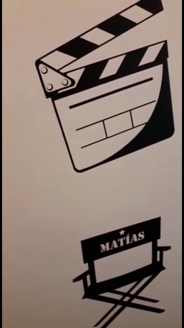 Director's Chair Customisable Sticker - TenStickers