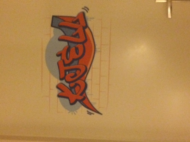 Sticker texte graffiti Bryan - TenStickers