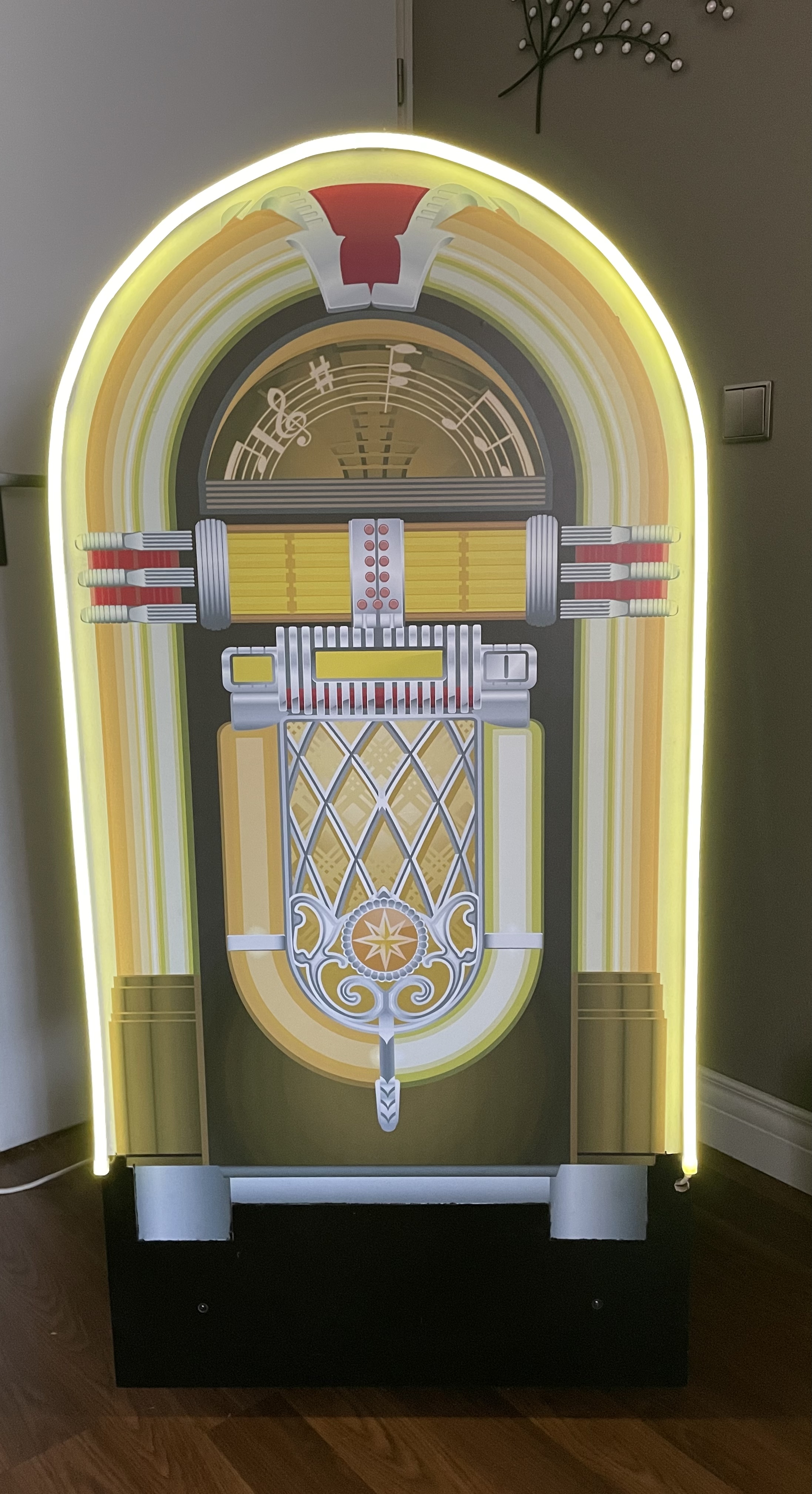 Jukebox Vintage Wall Sticker - TenStickers