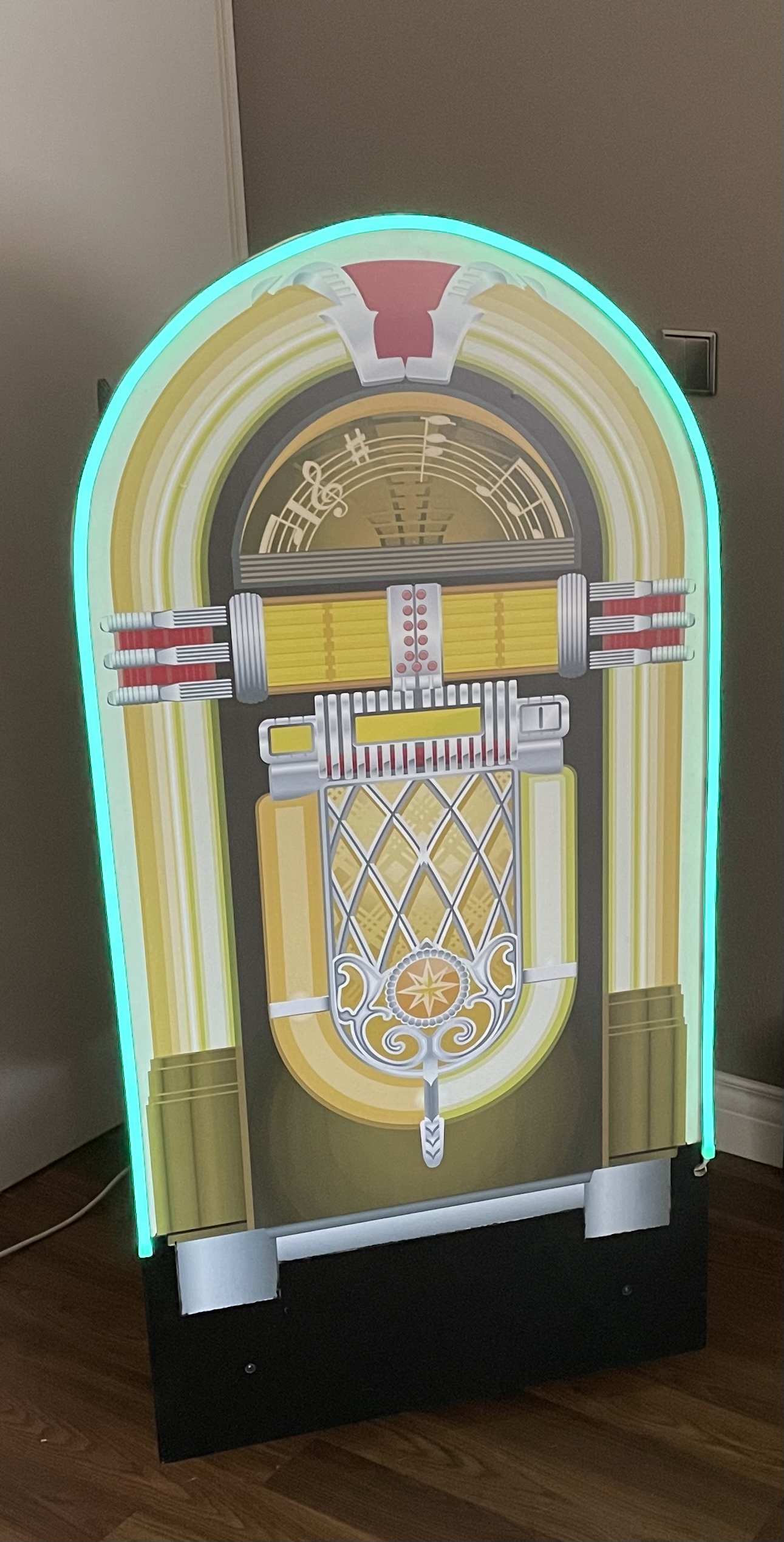 Jukebox Vintage Wall Sticker - TenStickers