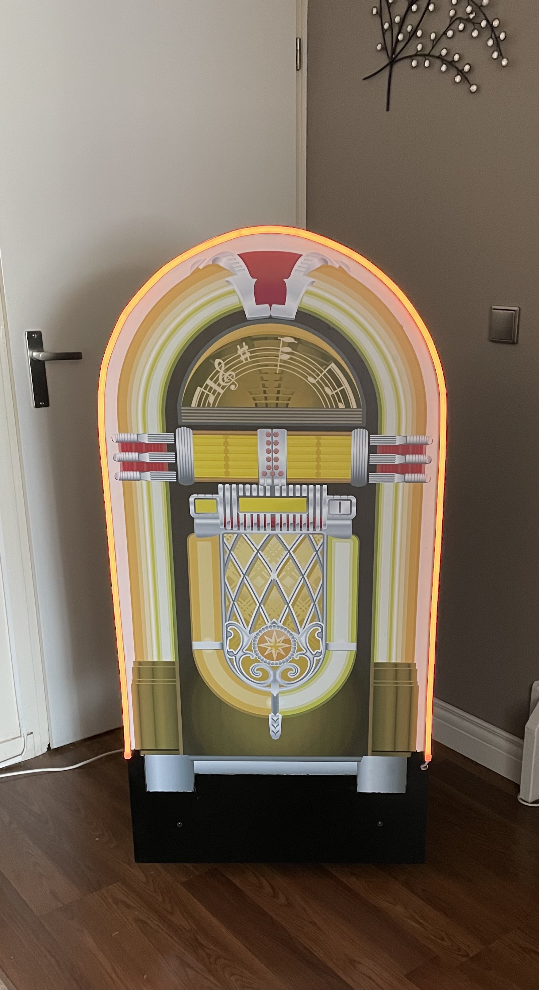 Jukebox Vintage Wall Sticker - TenStickers