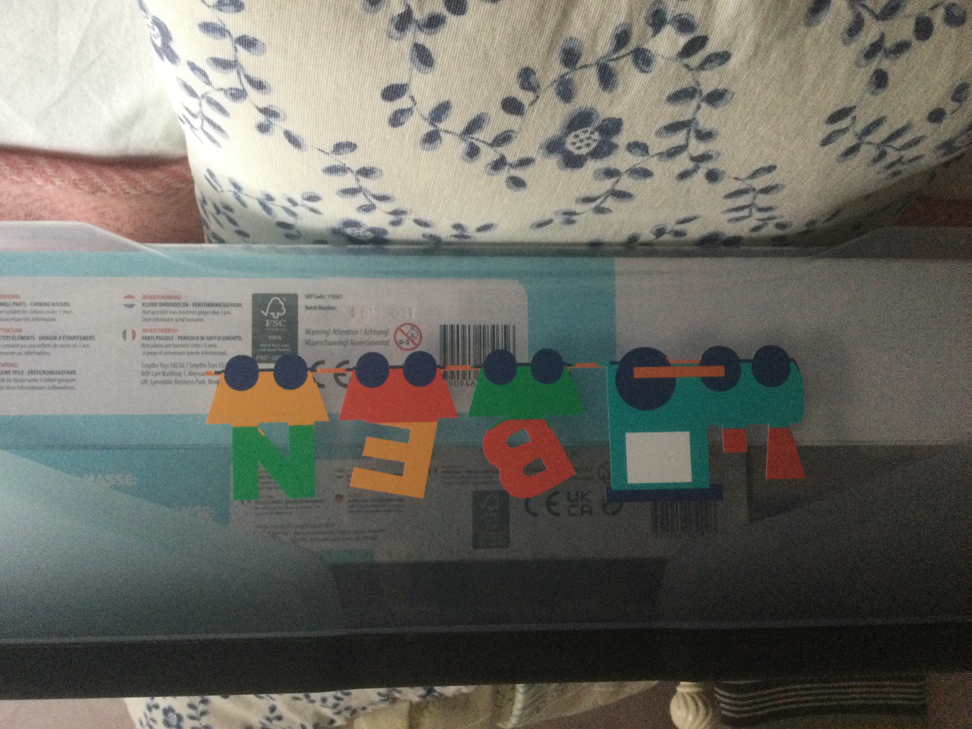 Customisable train with name wall sticker for kids - TenStickers
