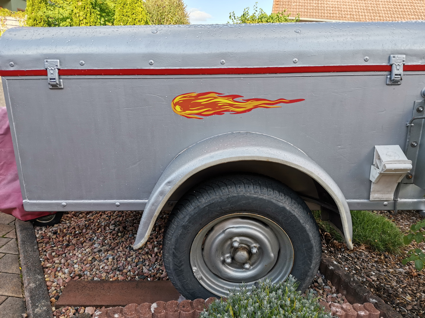 Fire flame effect car sticker - TenStickers