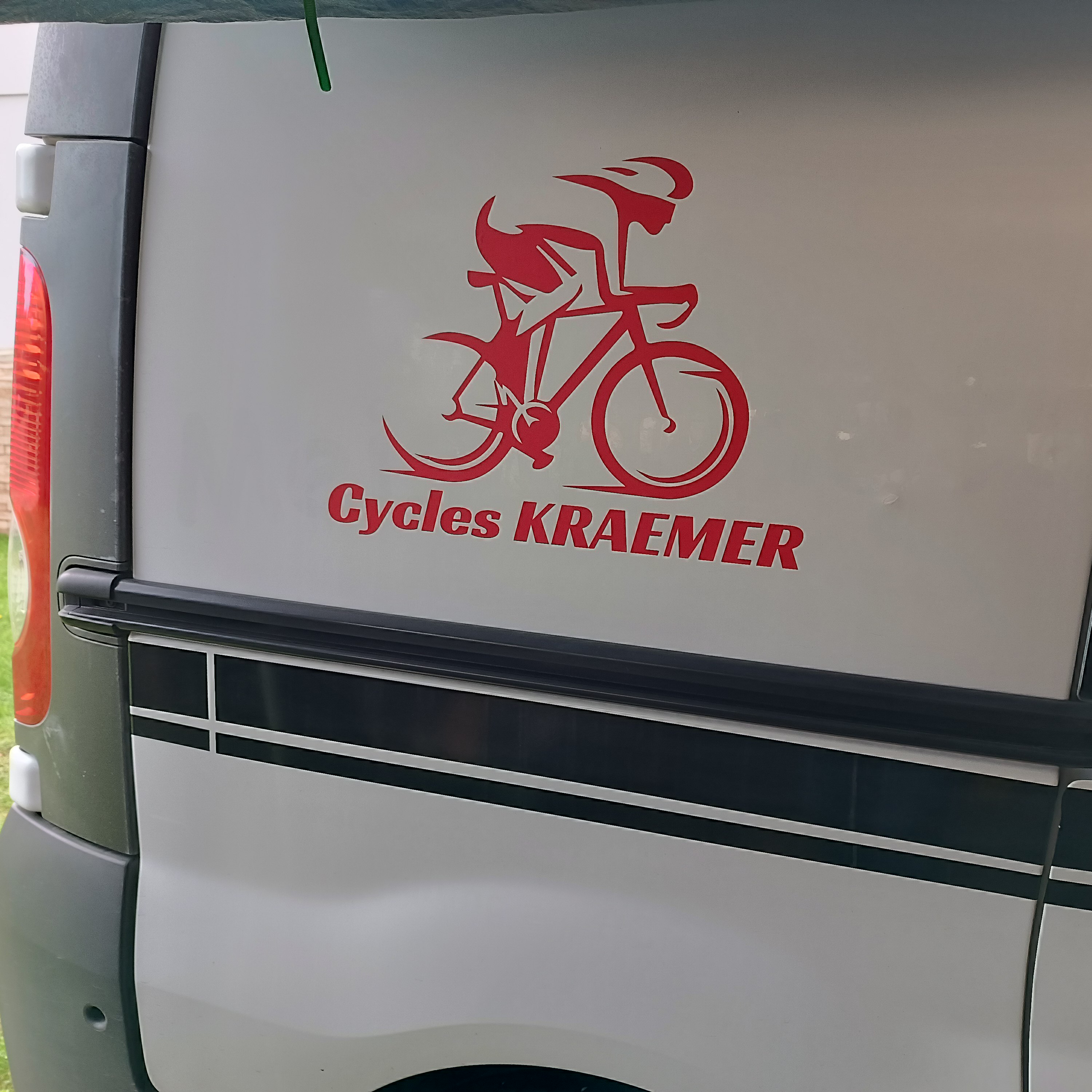 Wereldkampioen fietswagen zelfklevende sticker - TenStickers