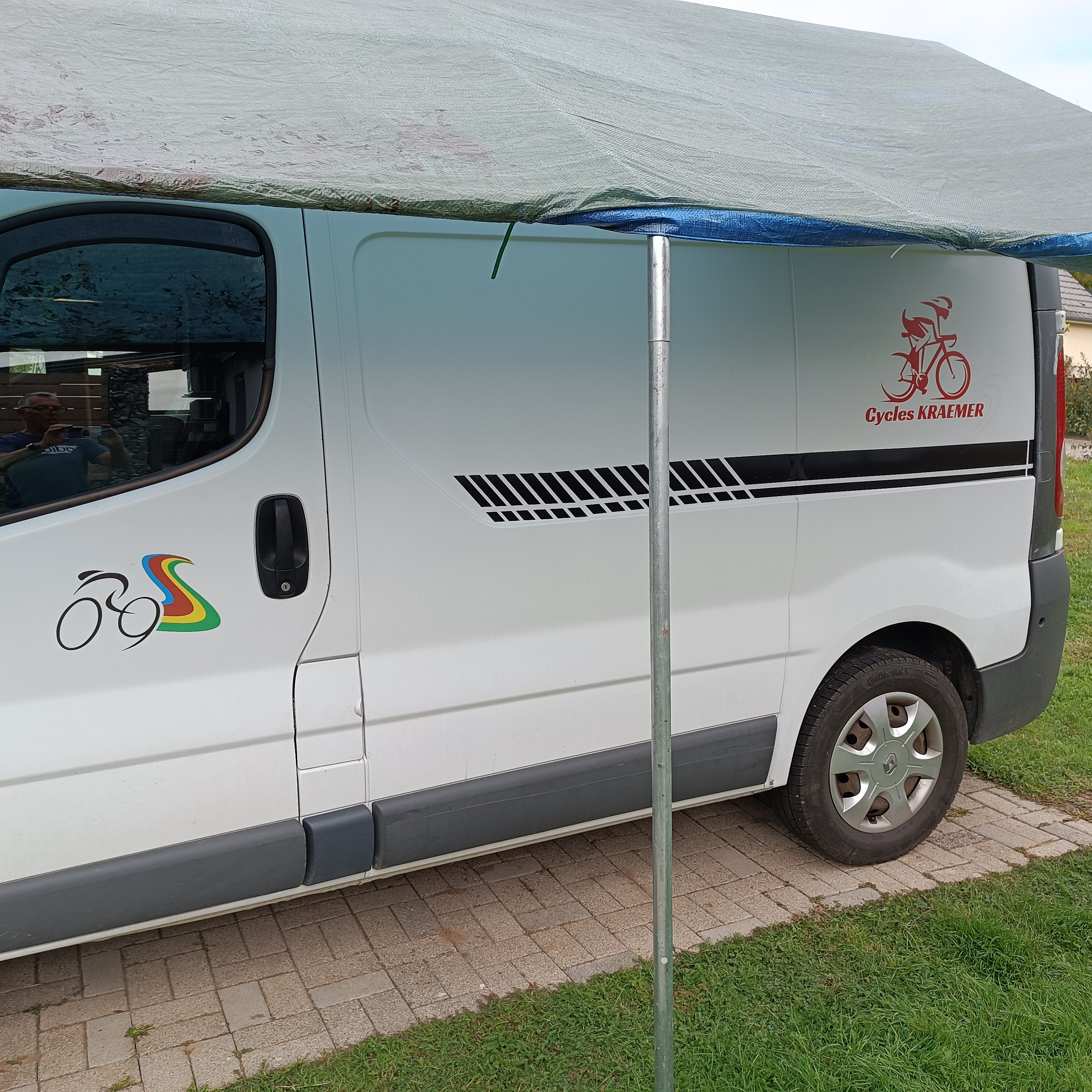 Wereldkampioen fietswagen zelfklevende sticker - TenStickers