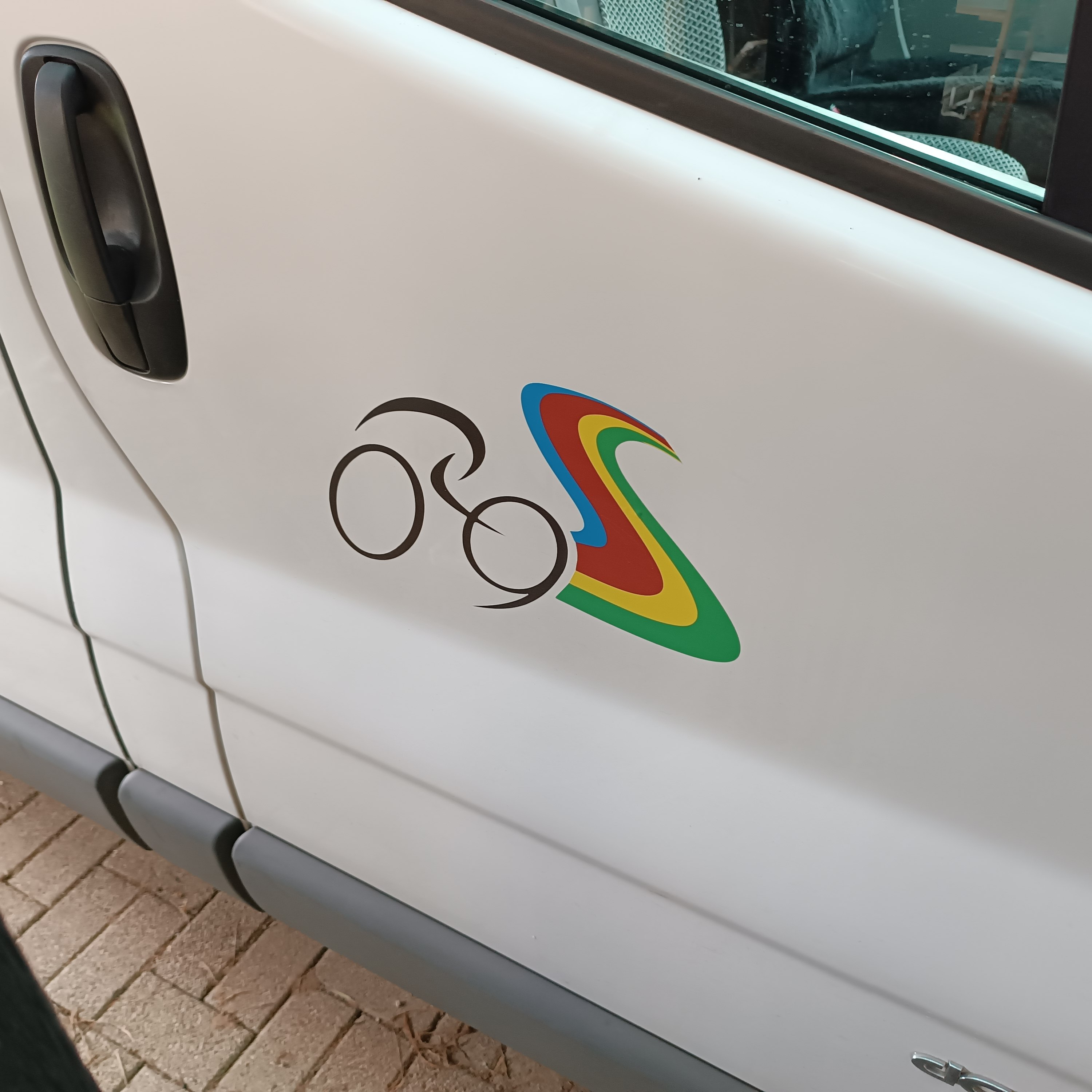 Wereldkampioen fietswagen zelfklevende sticker - TenStickers