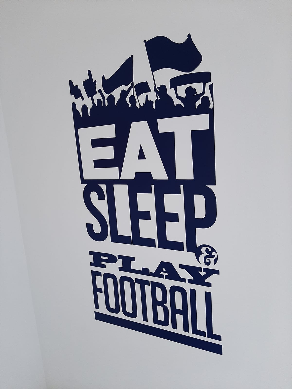 Pegatina eat sleep and play football - TenVinilo