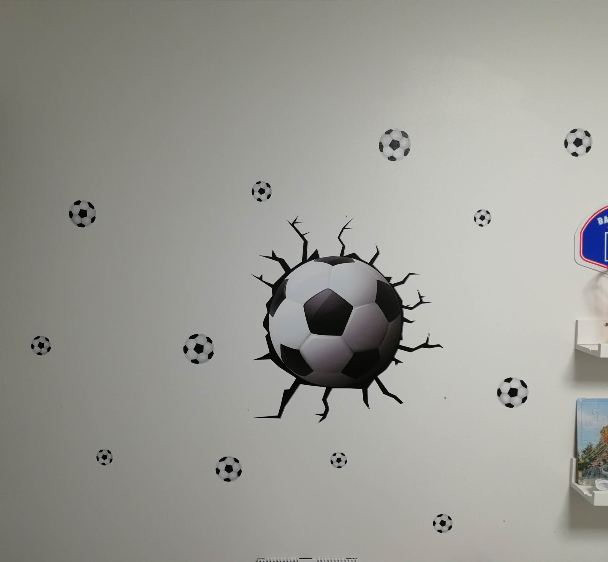 Football Set different sizes football wall sticker - TenStickers