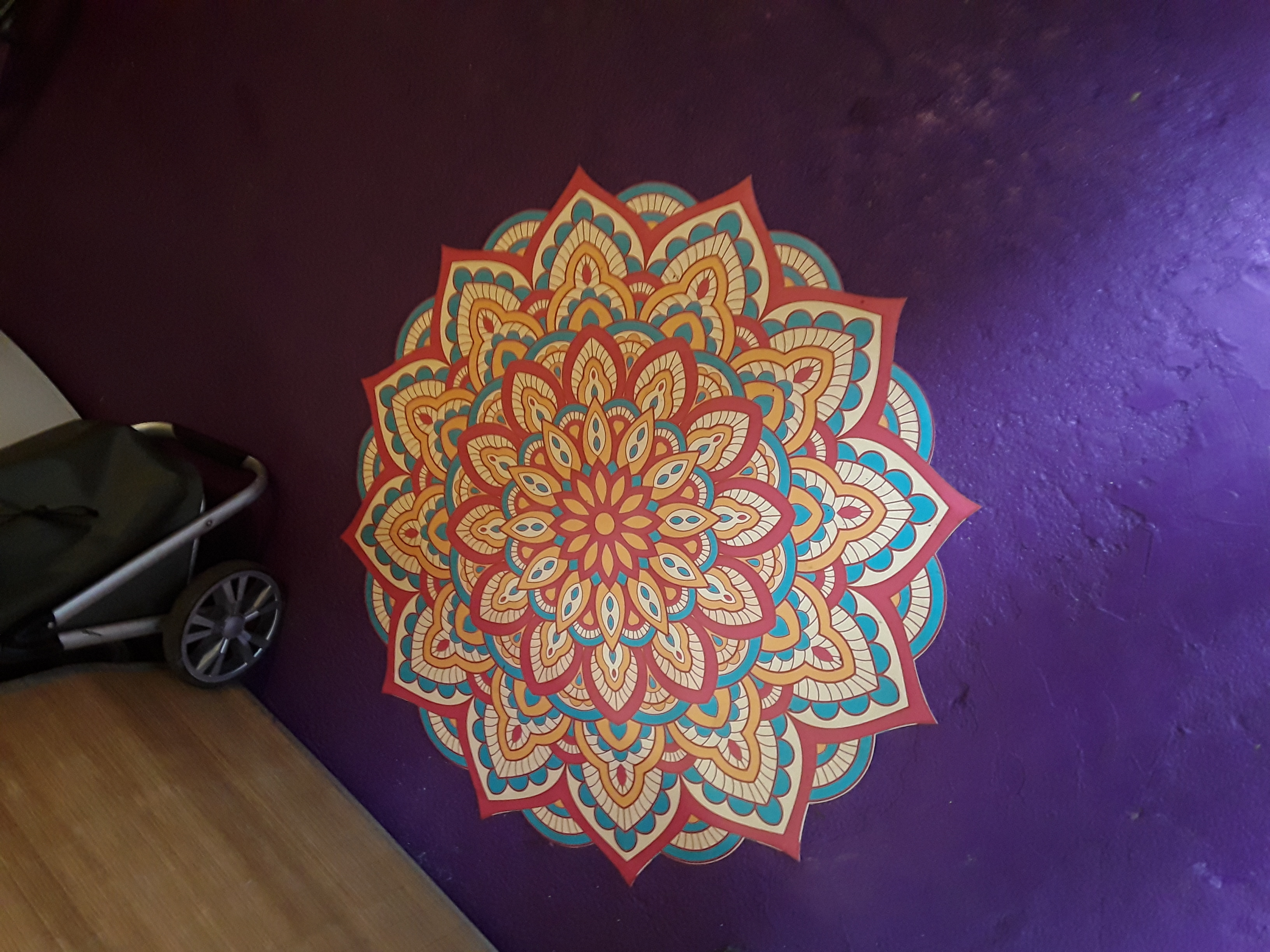 Colorful mandalas mandala mat - TenStickers