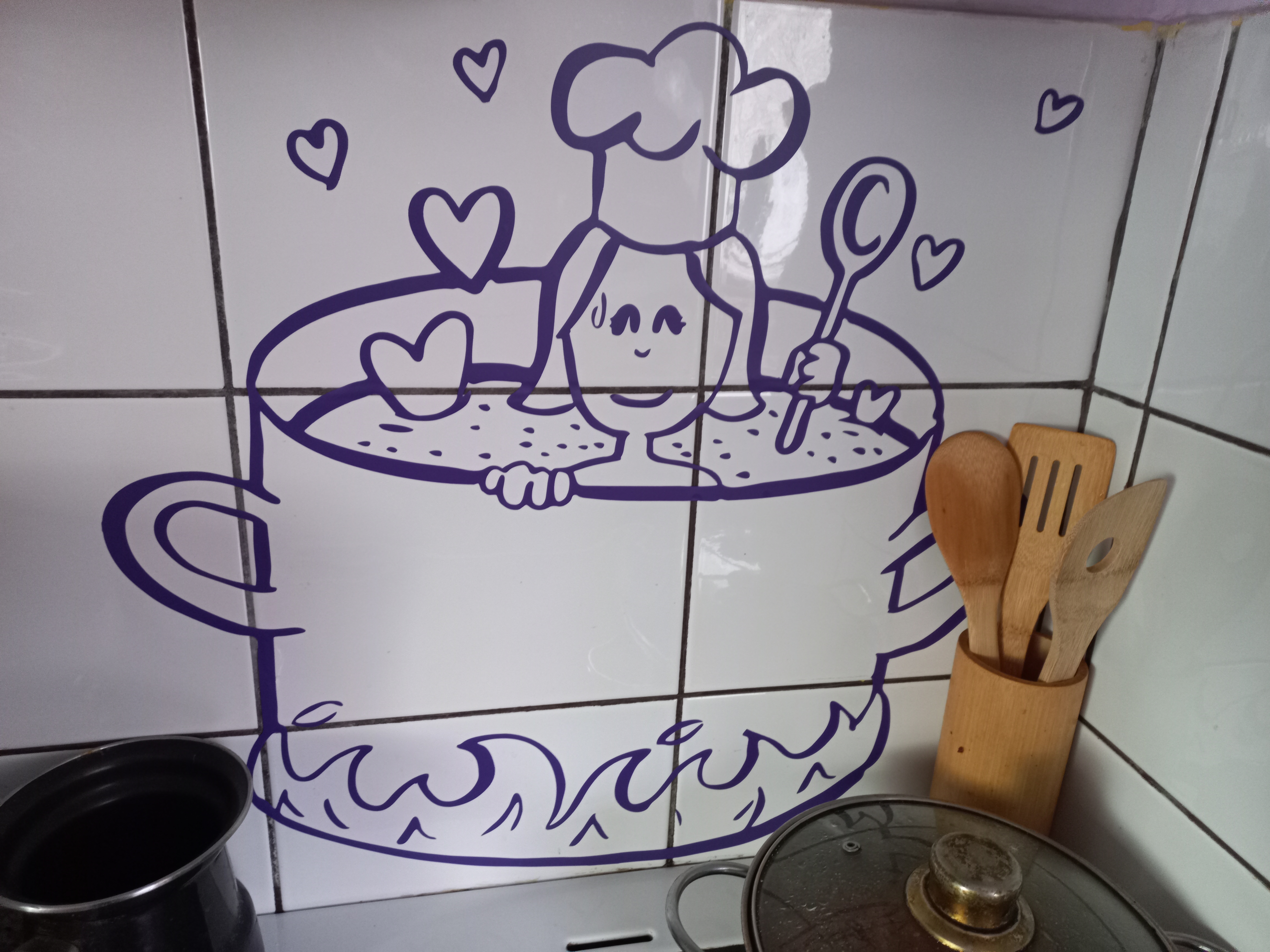 Retro Menu Logo Kitchen Sticker - TenStickers