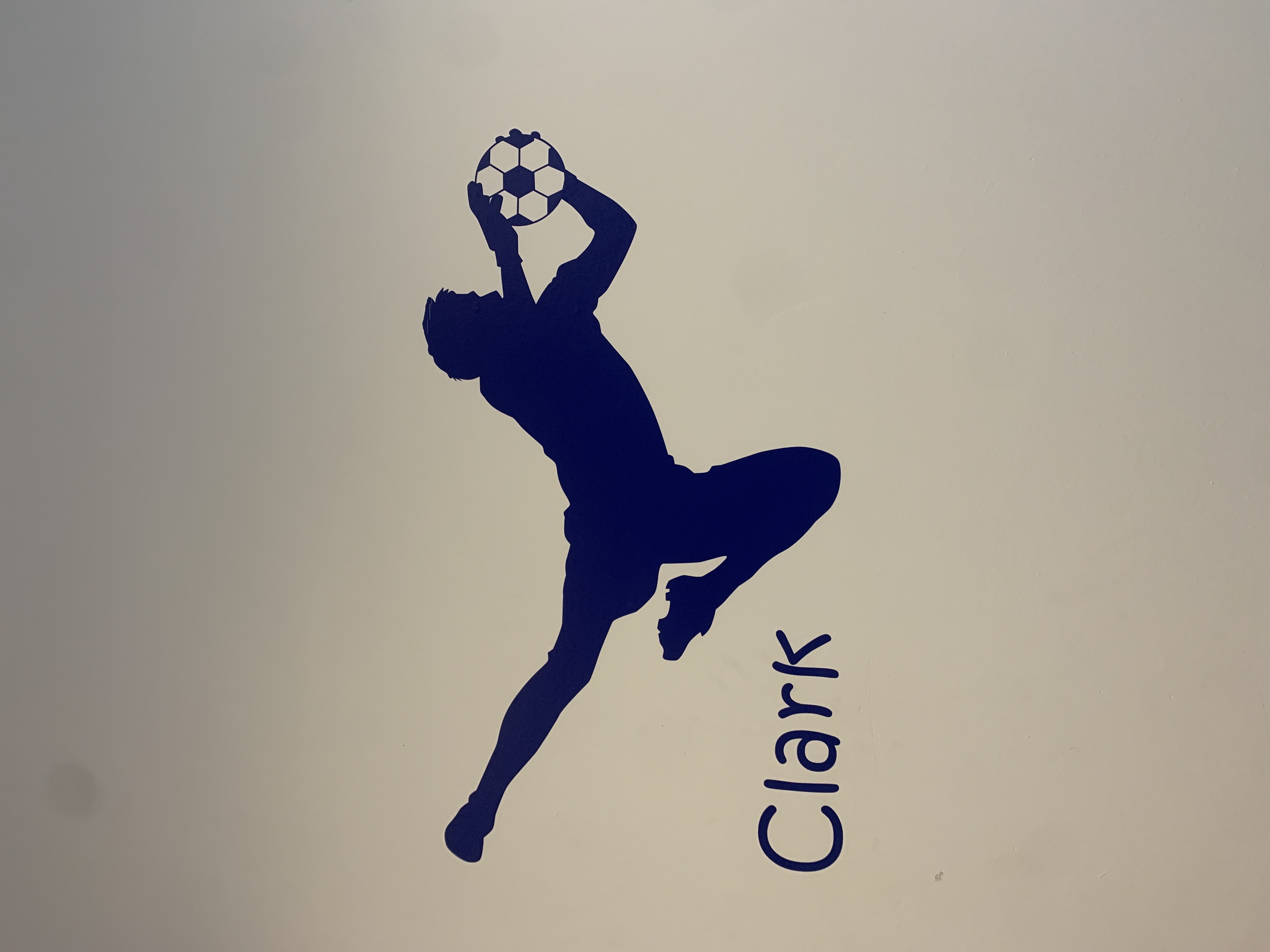 Customisable Goalie Football Sticker - TenStickers