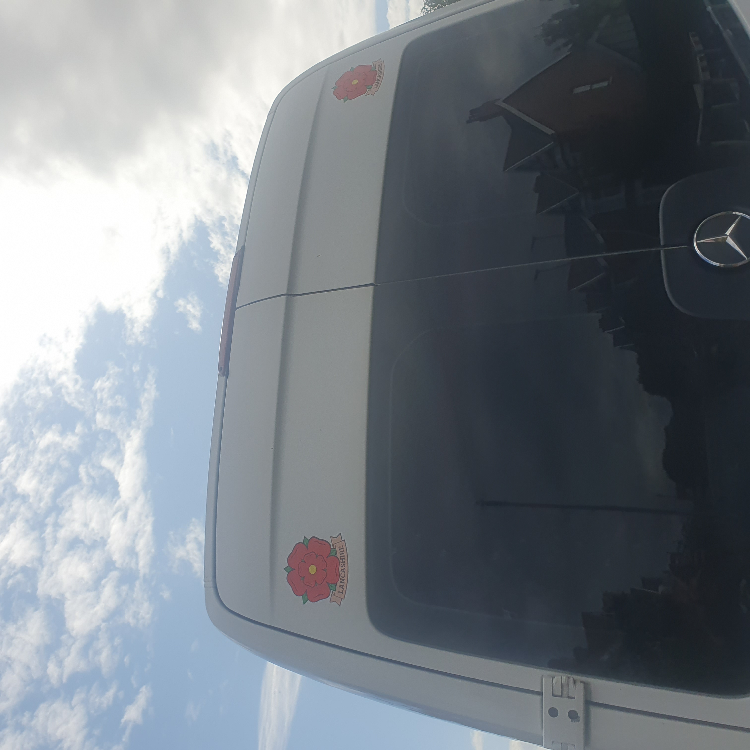 Lancashire red rose county car sticker - TenStickers