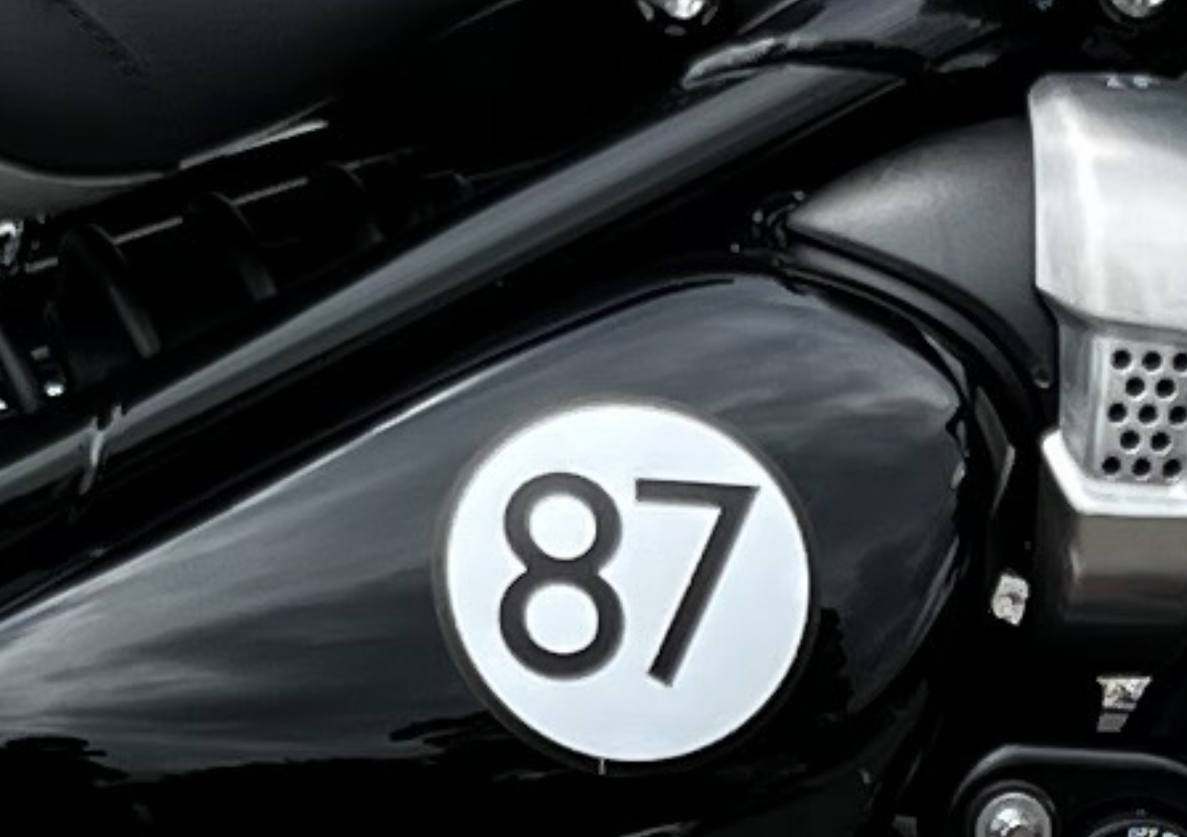 Custom number car sticker - TenStickers
