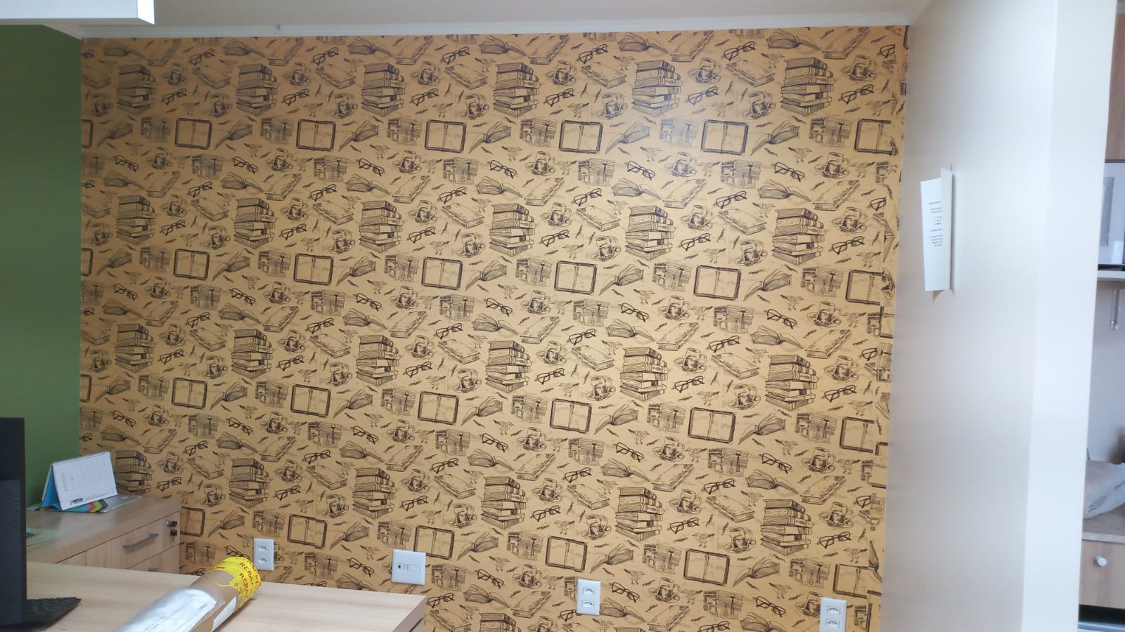 Old Library Best office wallpaper - TenStickers