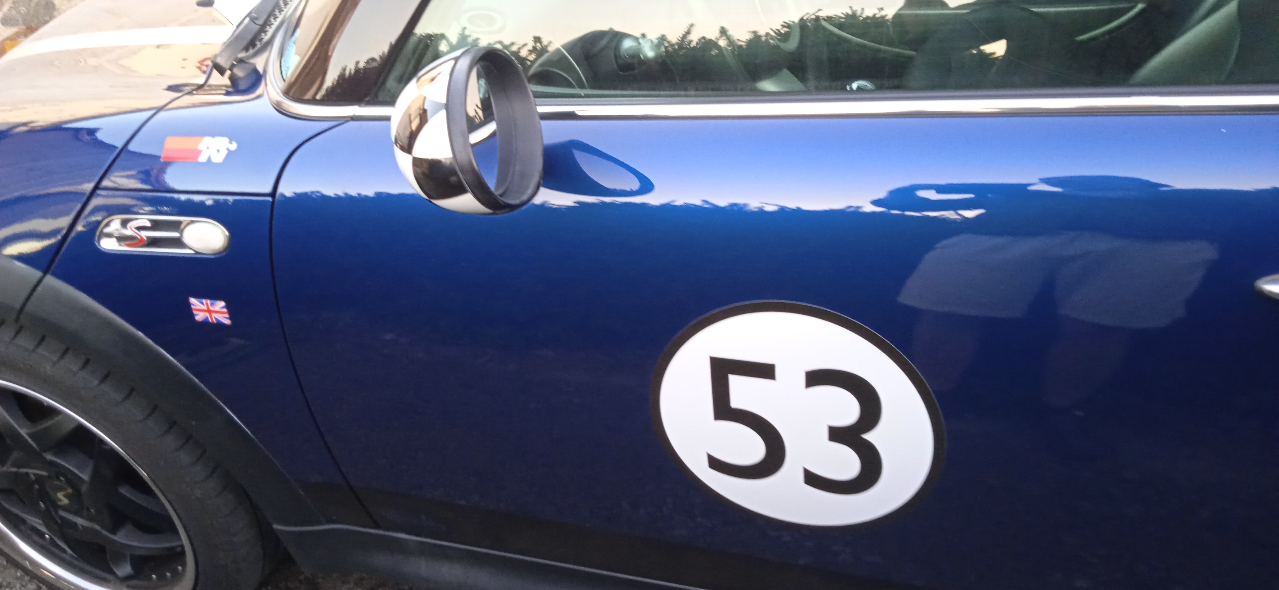 Autocolante personalizável número do carro - TenStickers