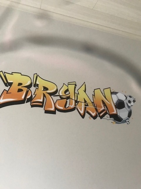 Damaged wall featuring three excavators 3D wall sticker