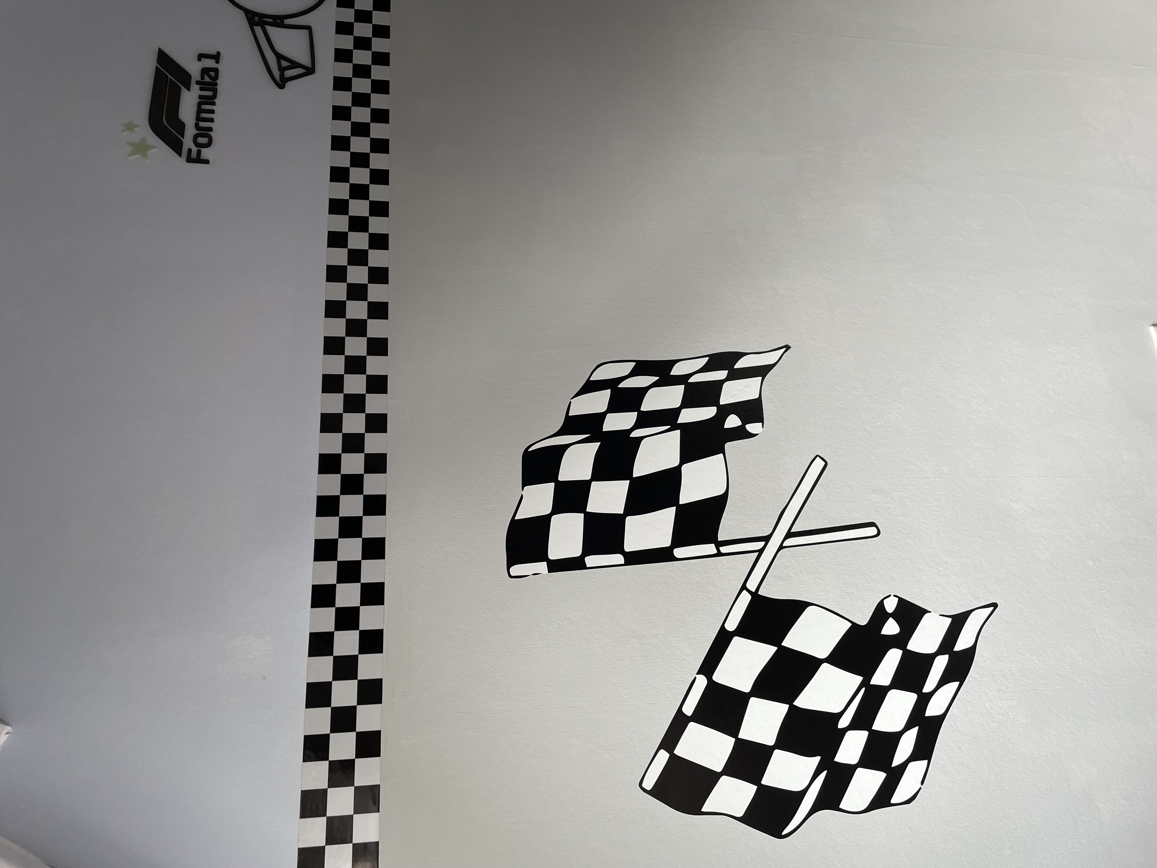 Finish vlaggen Formule 1 sticker - TenStickers