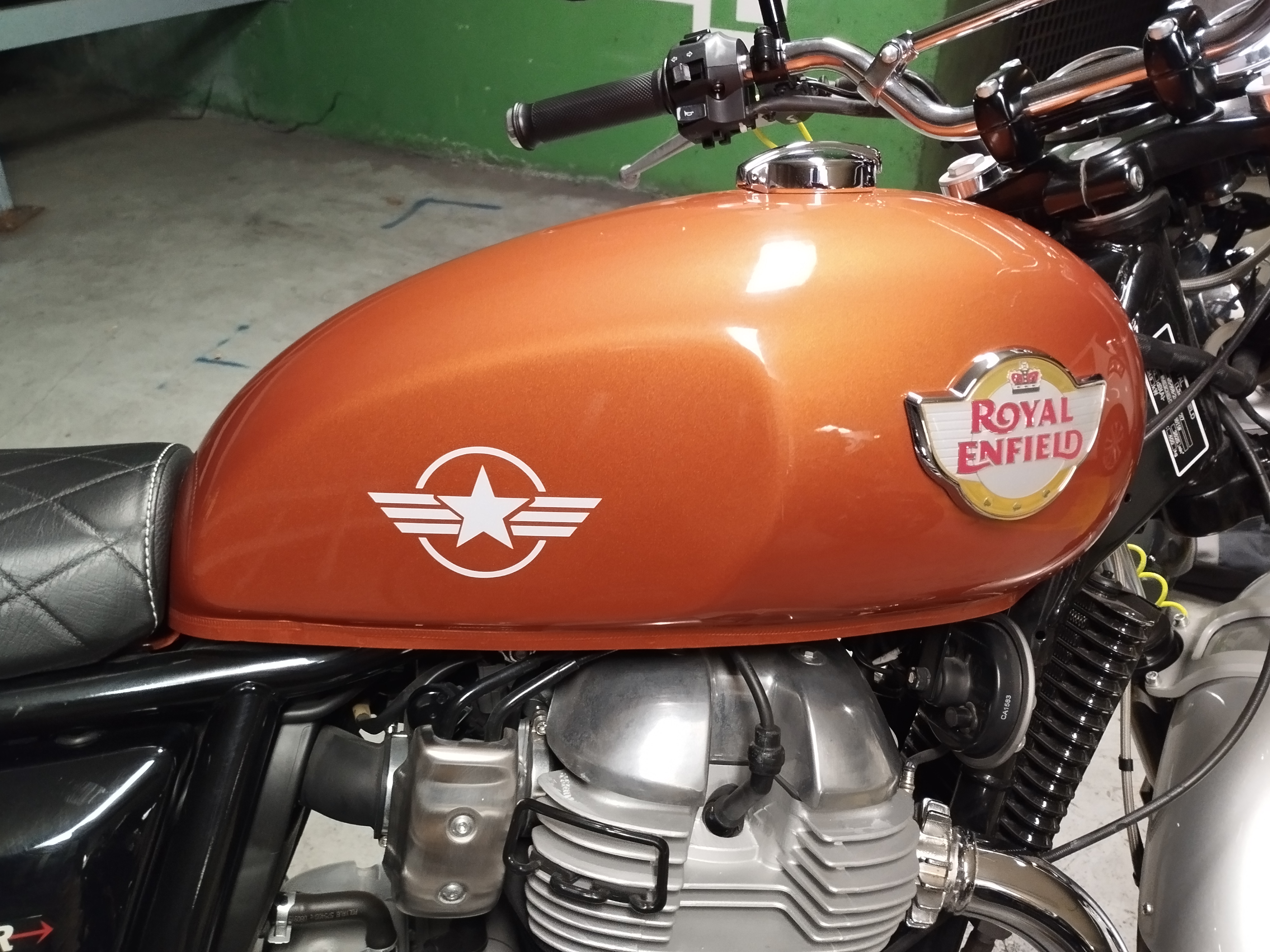 Star surrounded by a circle car stickers - TenStickers