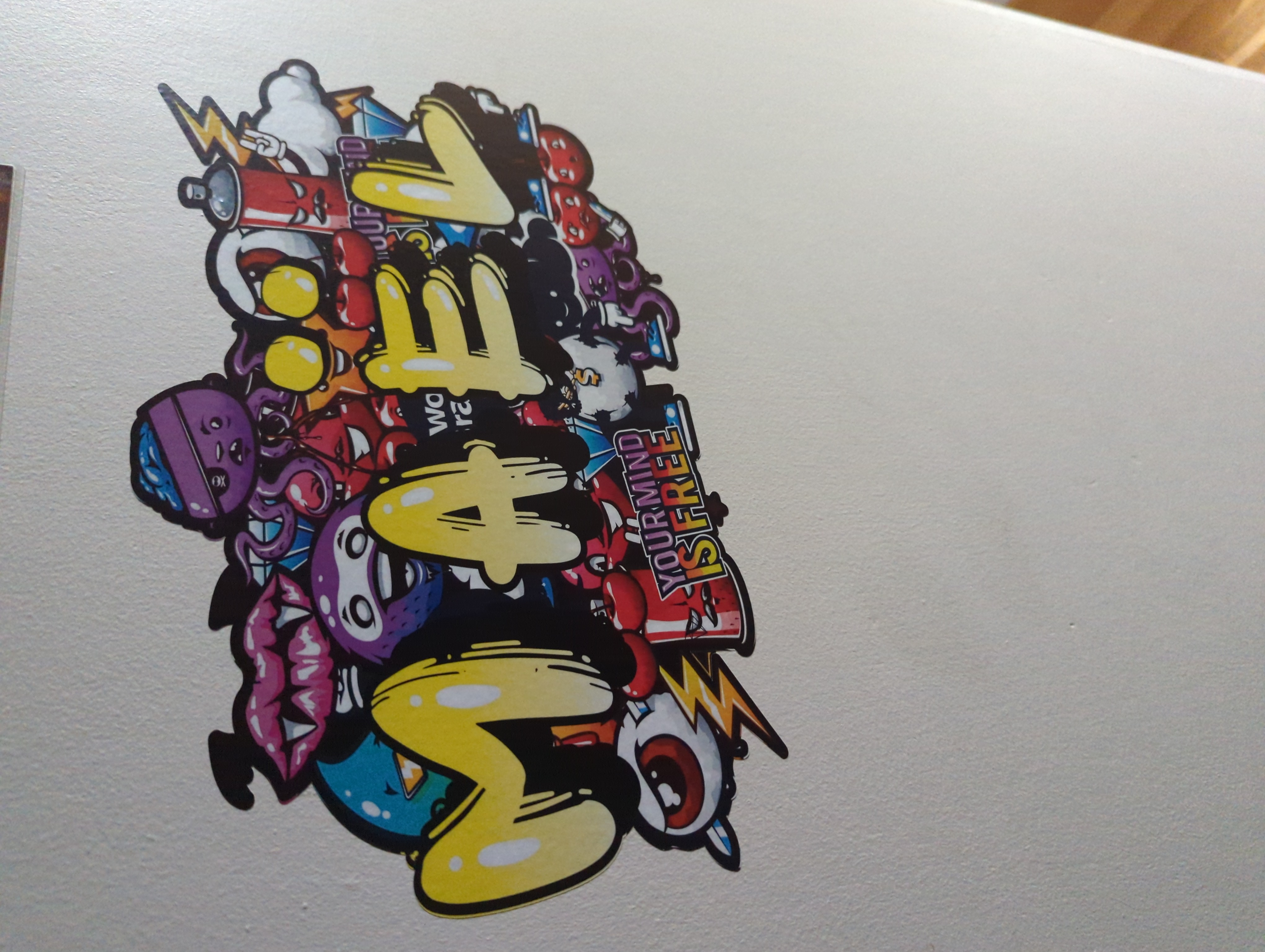 Graffiti colourful name urban wall sticker - TenStickers