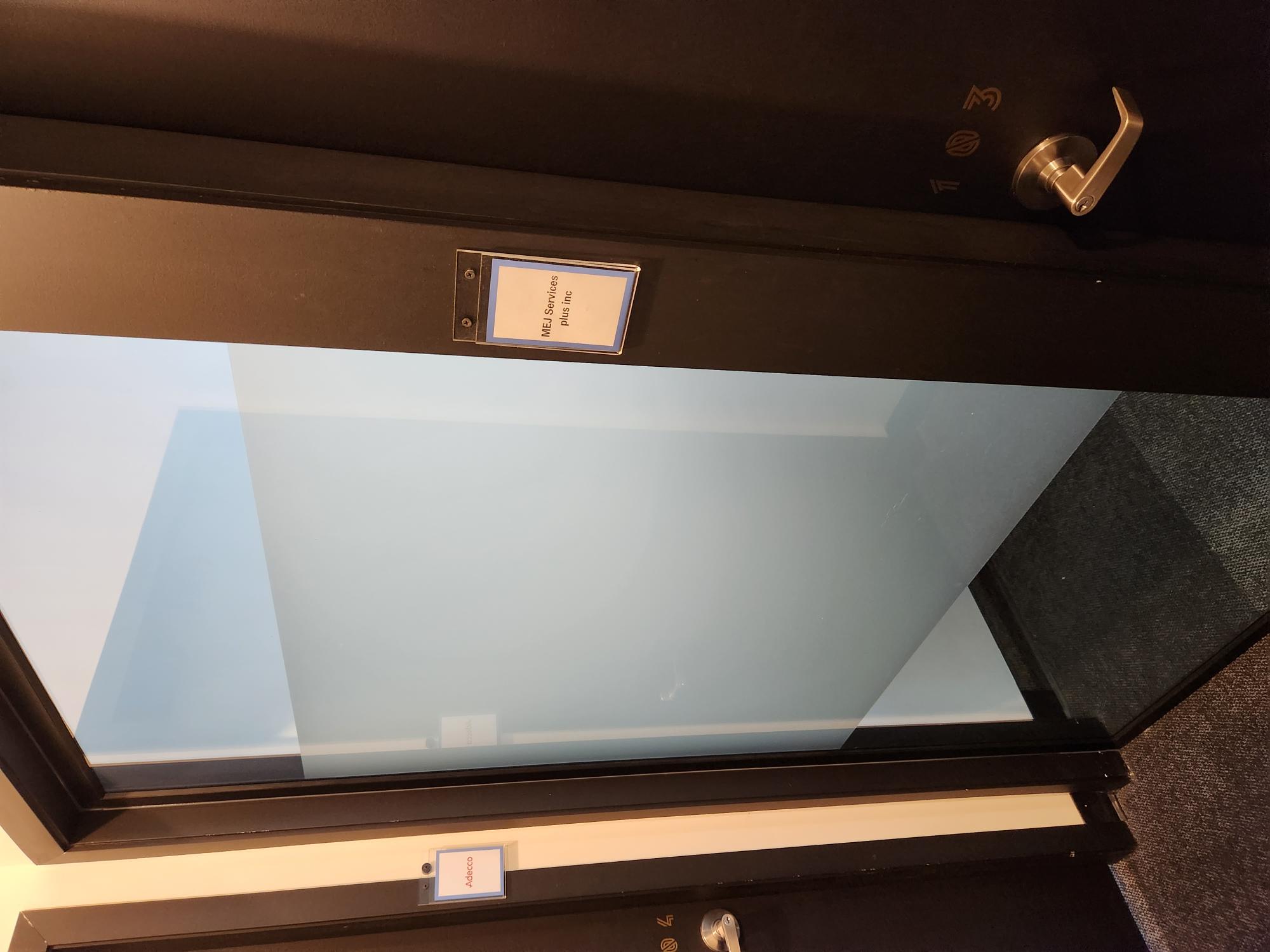 Translucent glass window shower screen sticker - TenStickers