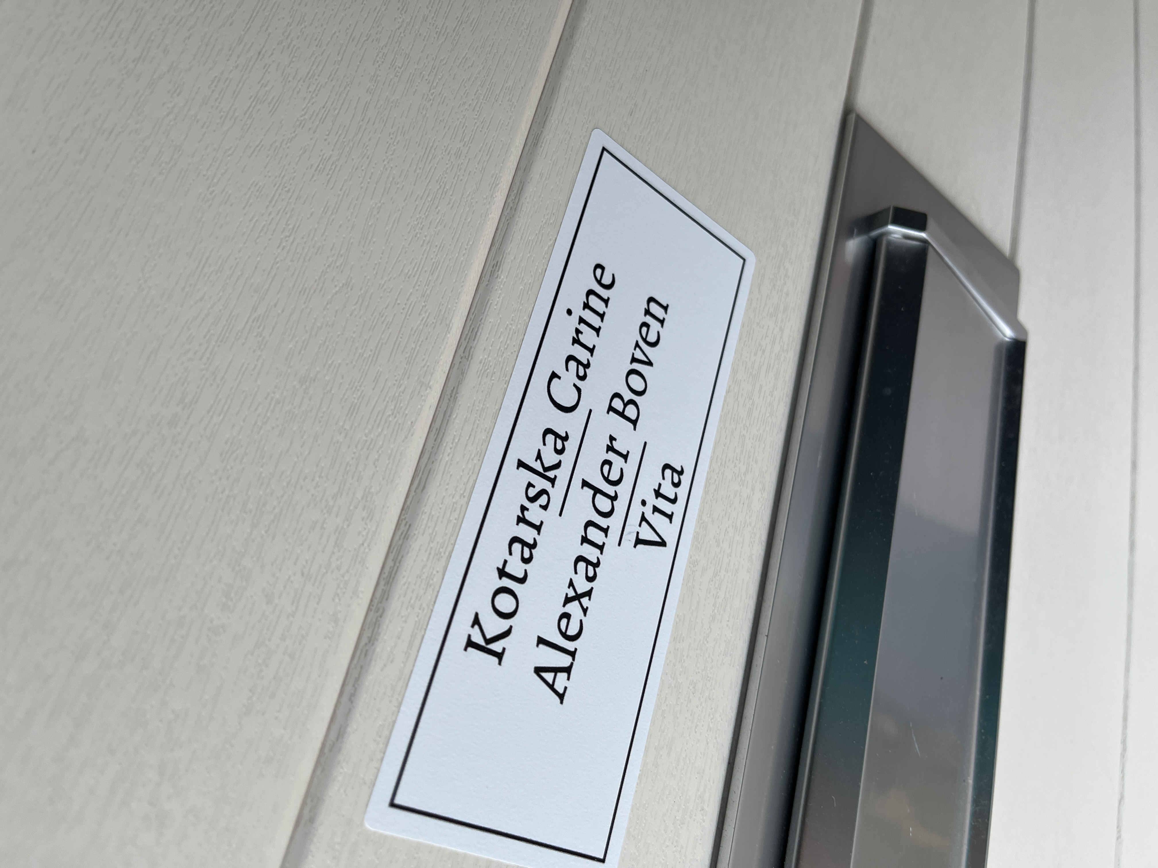 Tekst sticker label postbus - TenStickers