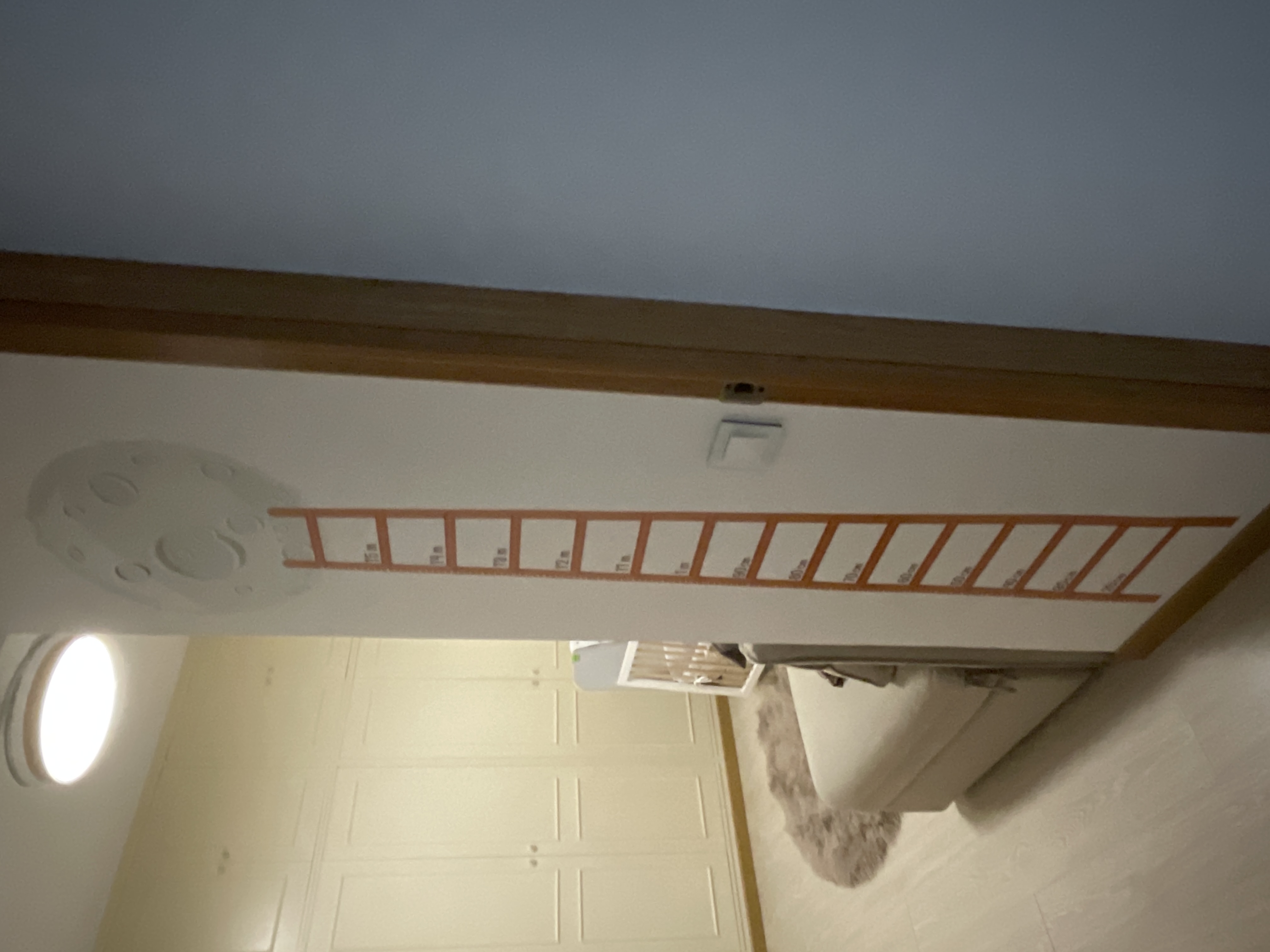 Ladder to the Moon Height Chart Decal - TenStickers