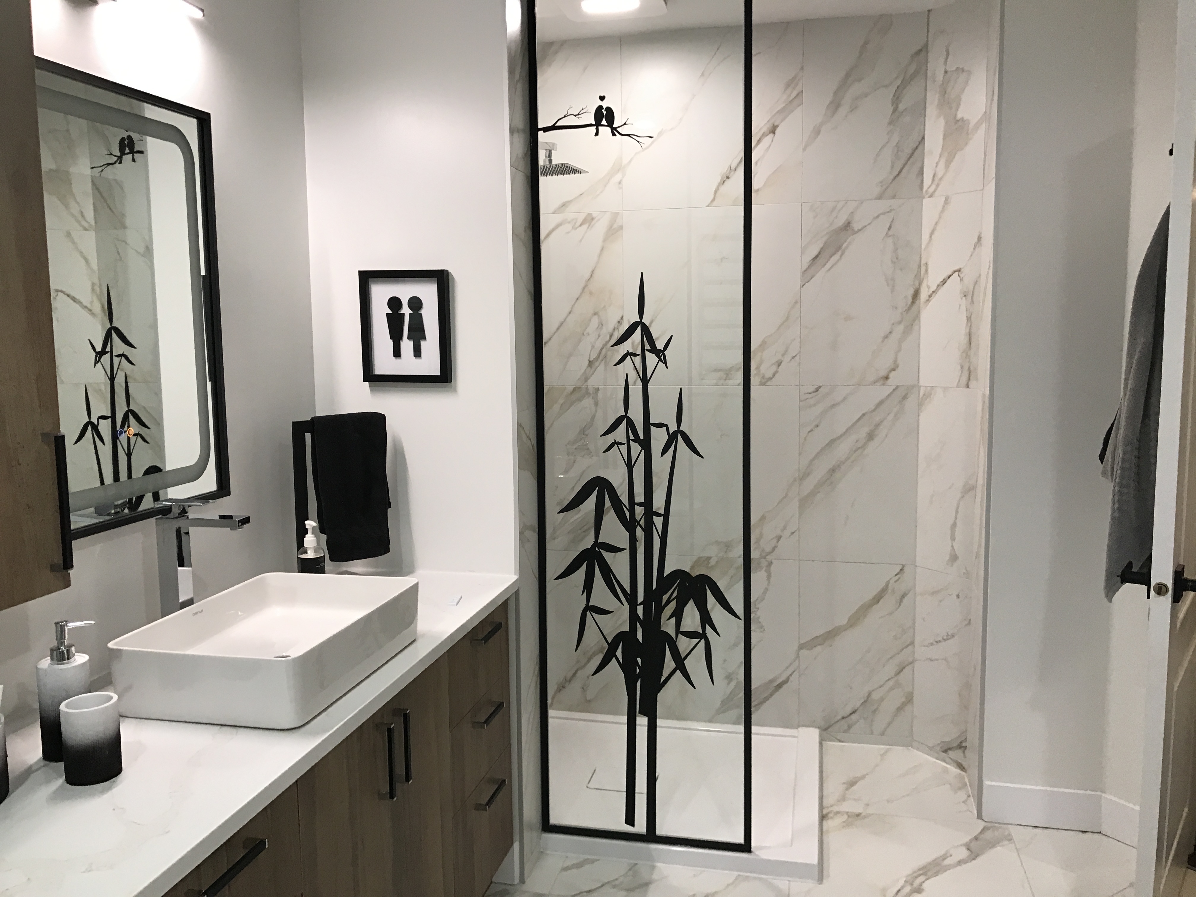 Sticker salle de bain texte buanderie - TenStickers